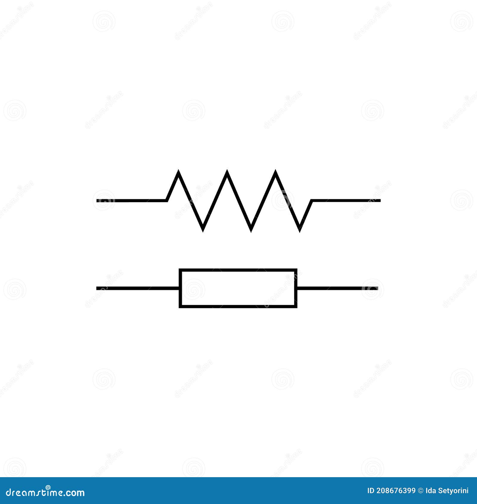 Resistor Logo Cartoon Vector | CartoonDealer.com #208676405