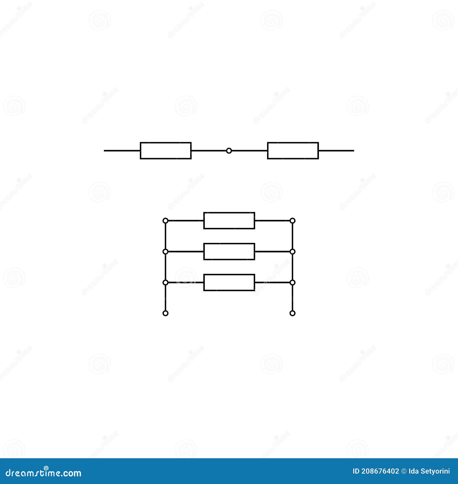 Resistor Logo Cartoon Vector | CartoonDealer.com #208676405