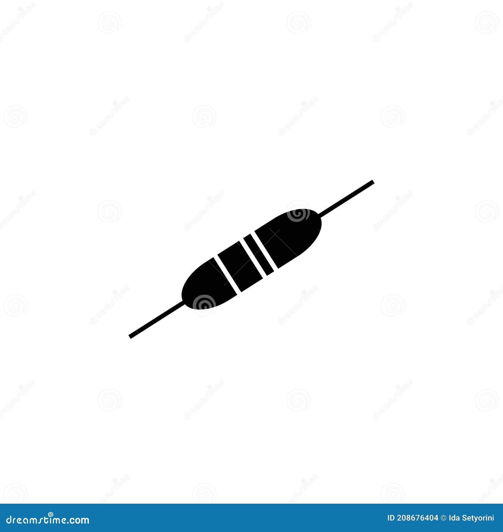 Resistor Logo Cartoon Vector | CartoonDealer.com #208676405