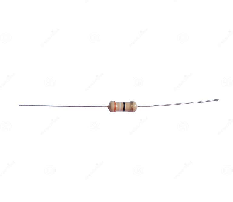 Electrical Resistor on the White Stock Image - Image of electronic ...