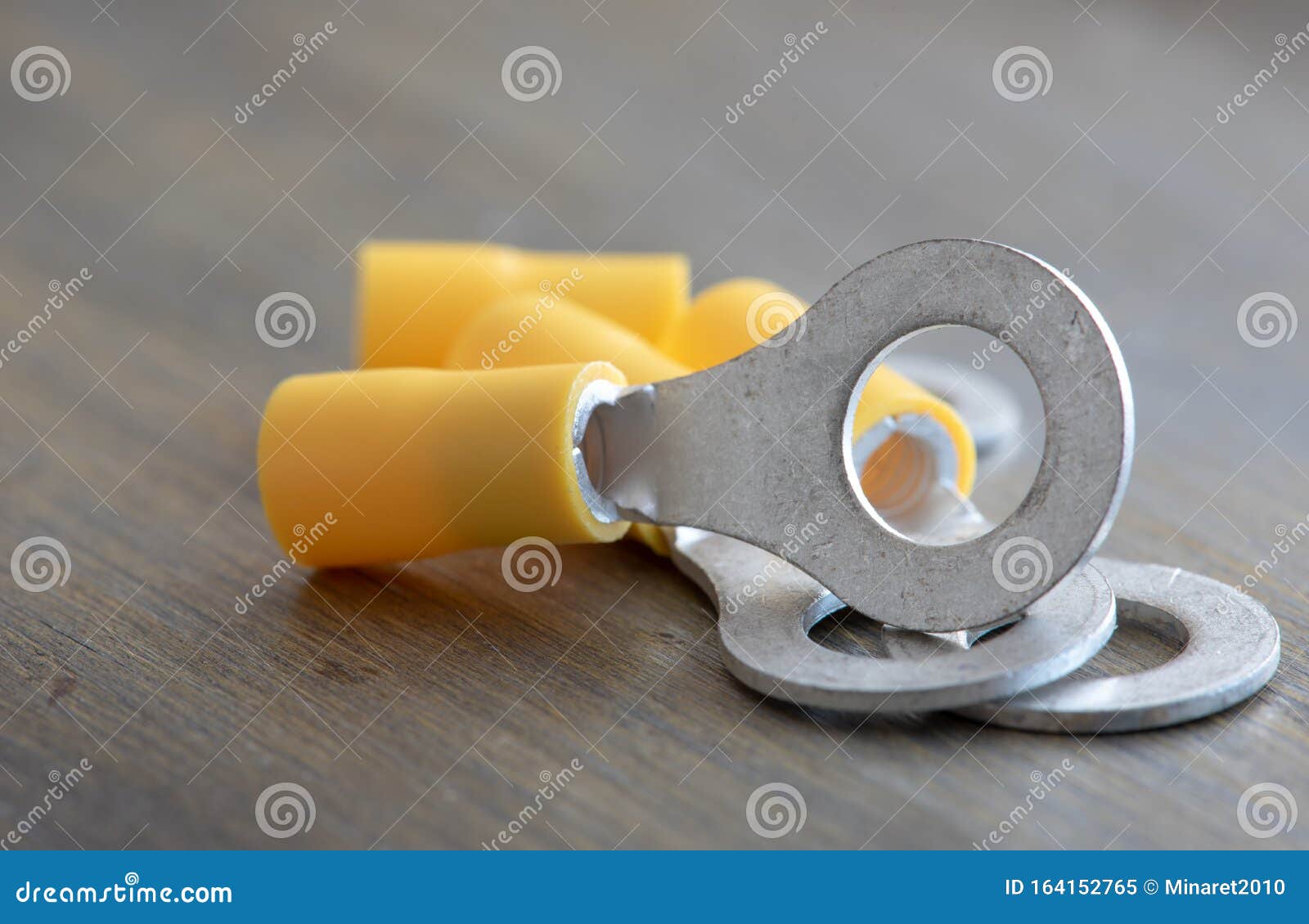 Electrical Ring Terminal Connector Lugs Stock Image - Image of electric ...