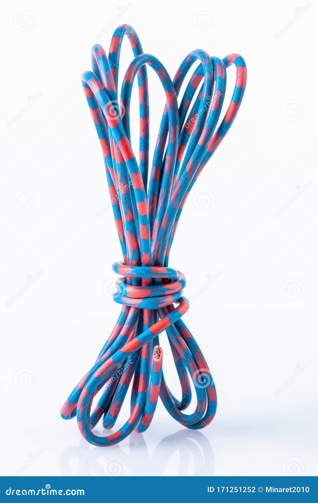 Electrical Rolled Electric Cable Wire Waste Stock Photo - Image of ...