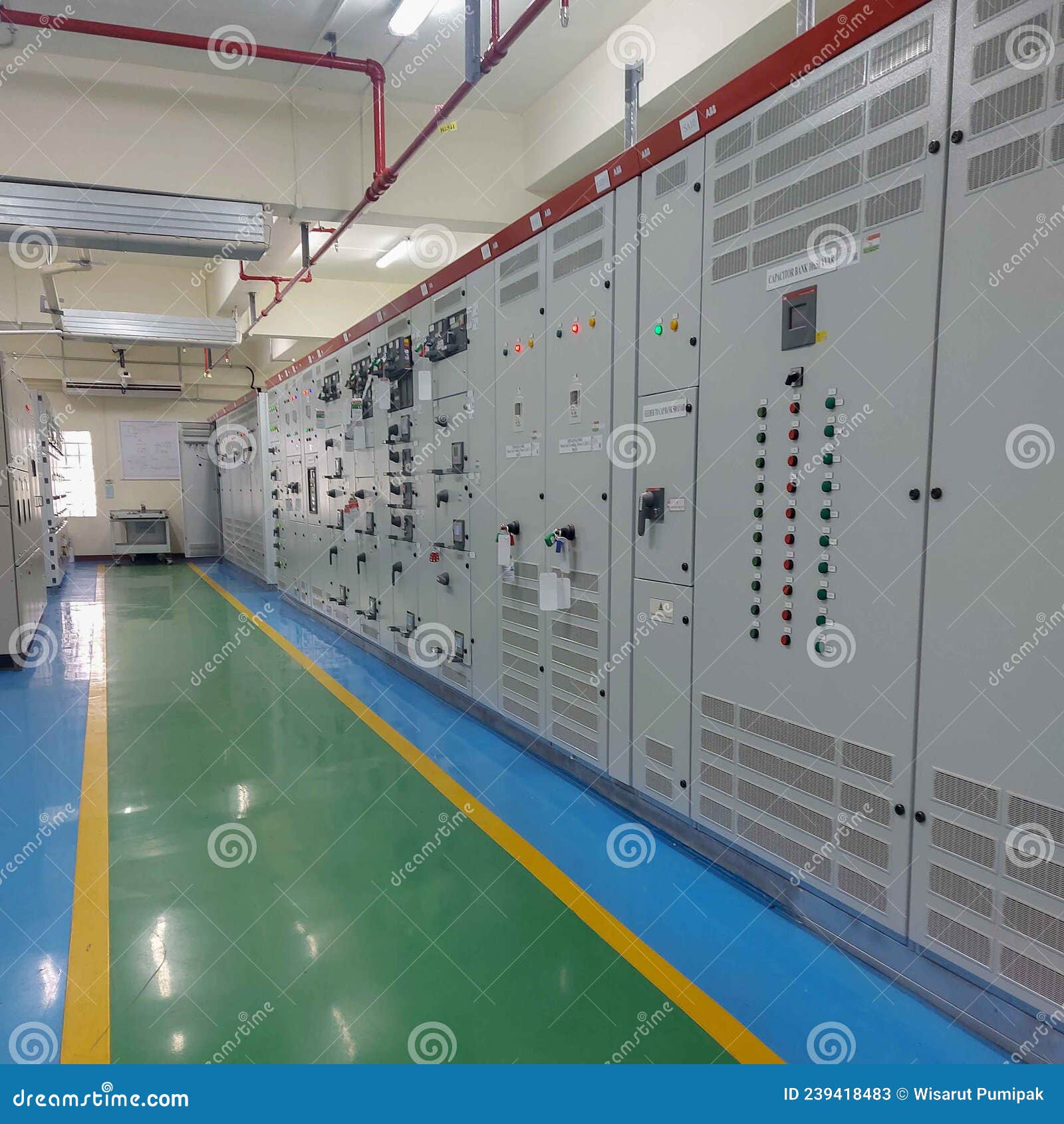 Electrical Room stock image. Image of construction, high - 239418483