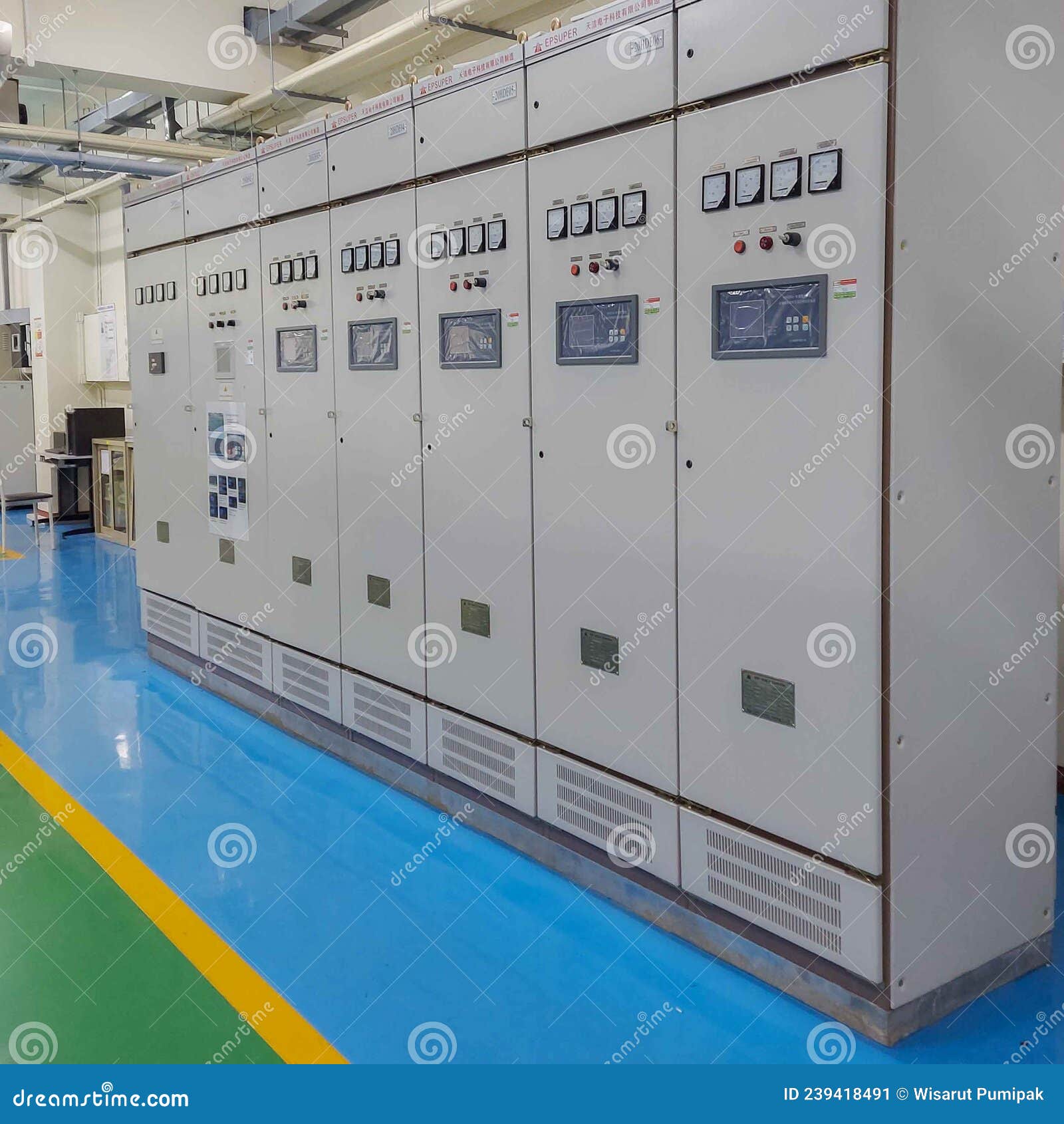 Electrical Room stock image. Image of industry, automation - 239418491