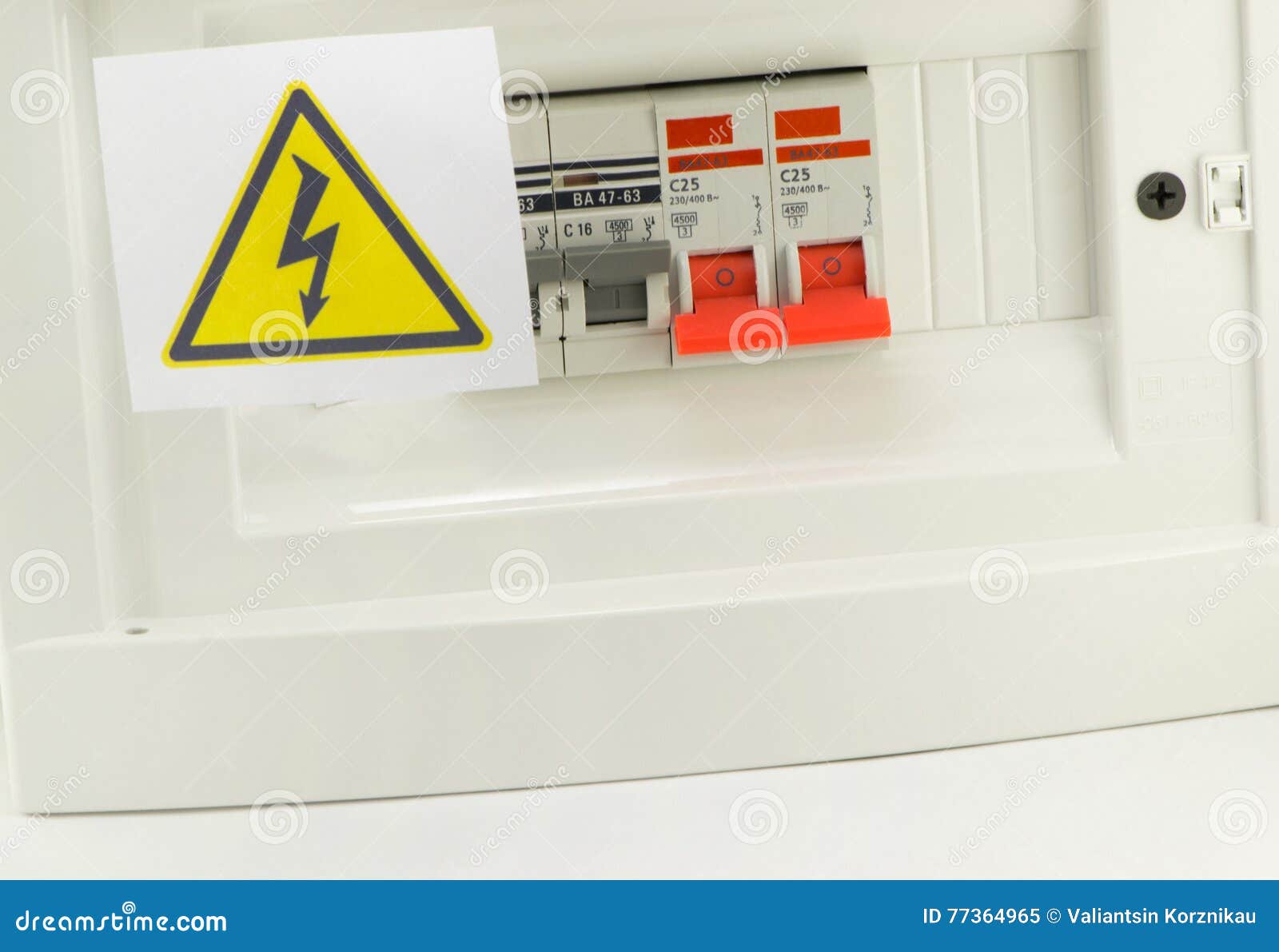 Electrical Safety Switch Box On Isolate Background.main Electrical ...