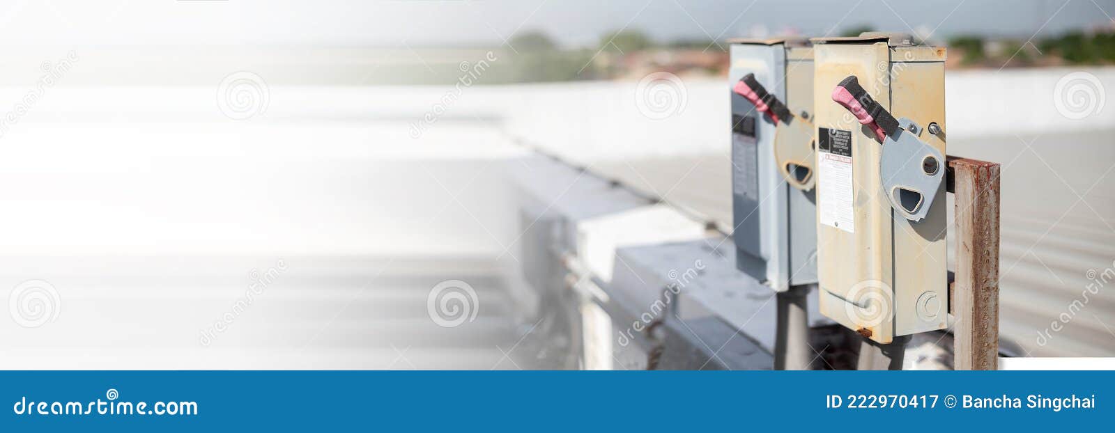 Electrical Safety Switch Box on Isolate Background.main Electrical ...