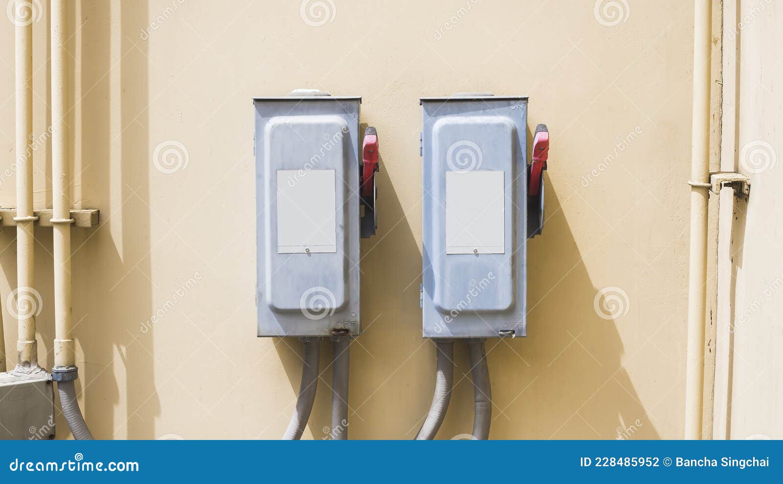 Electrical Safety Switch Box on Isolate Background.main Electrical ...