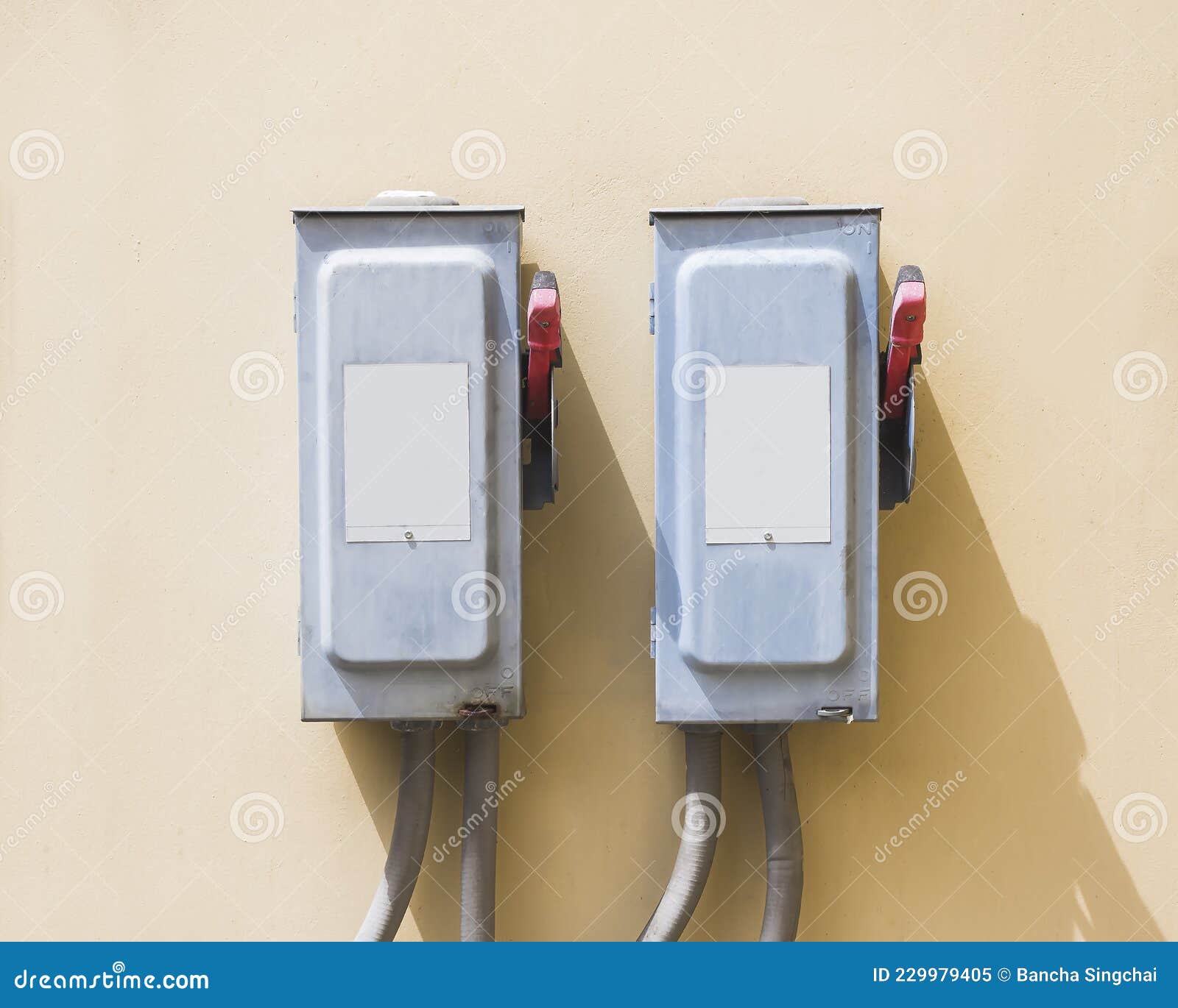 Electrical Safety Switch Box on Isolate Background.main Electrical ...