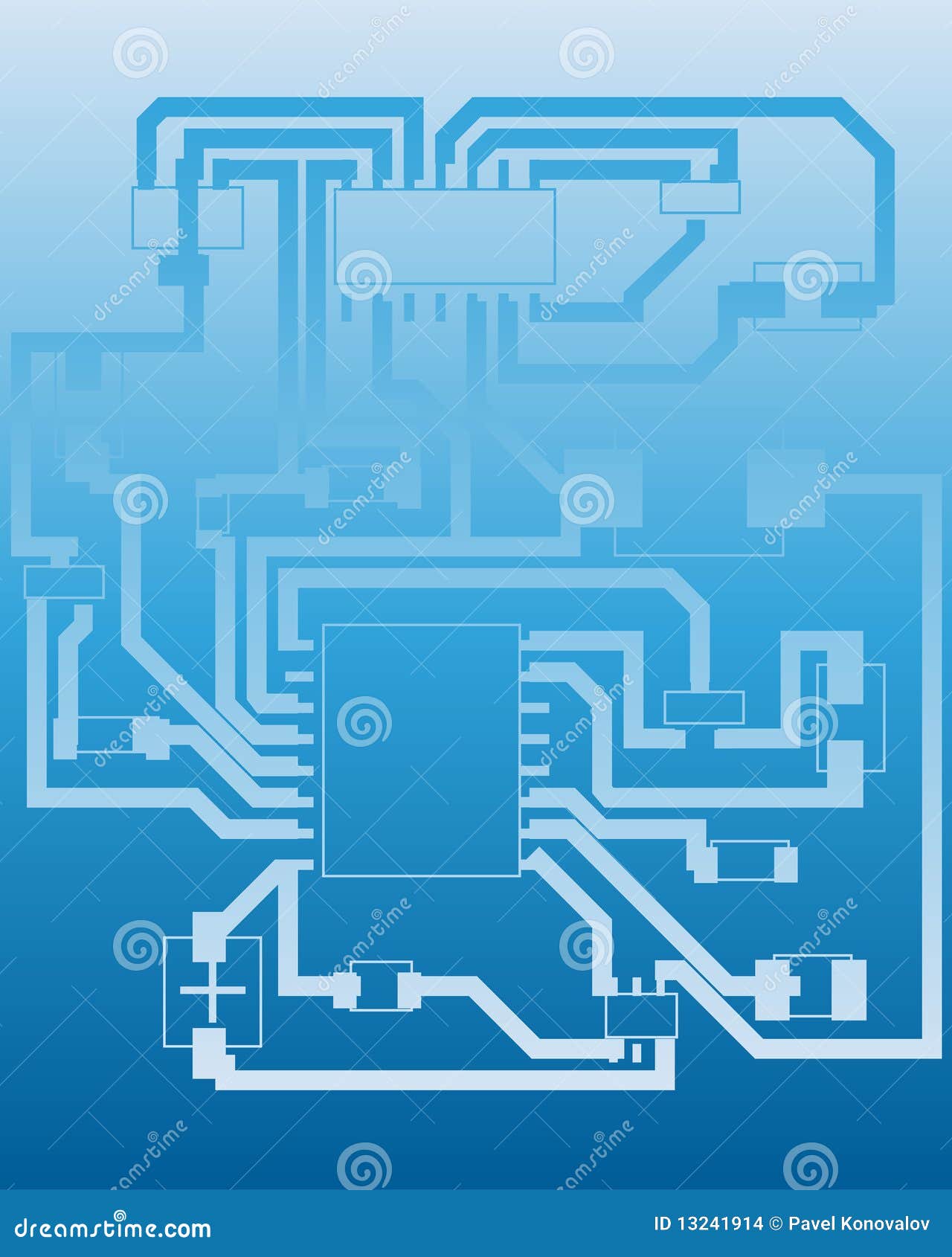 Electrical scheme stock vector. Illustration of component - 13241914