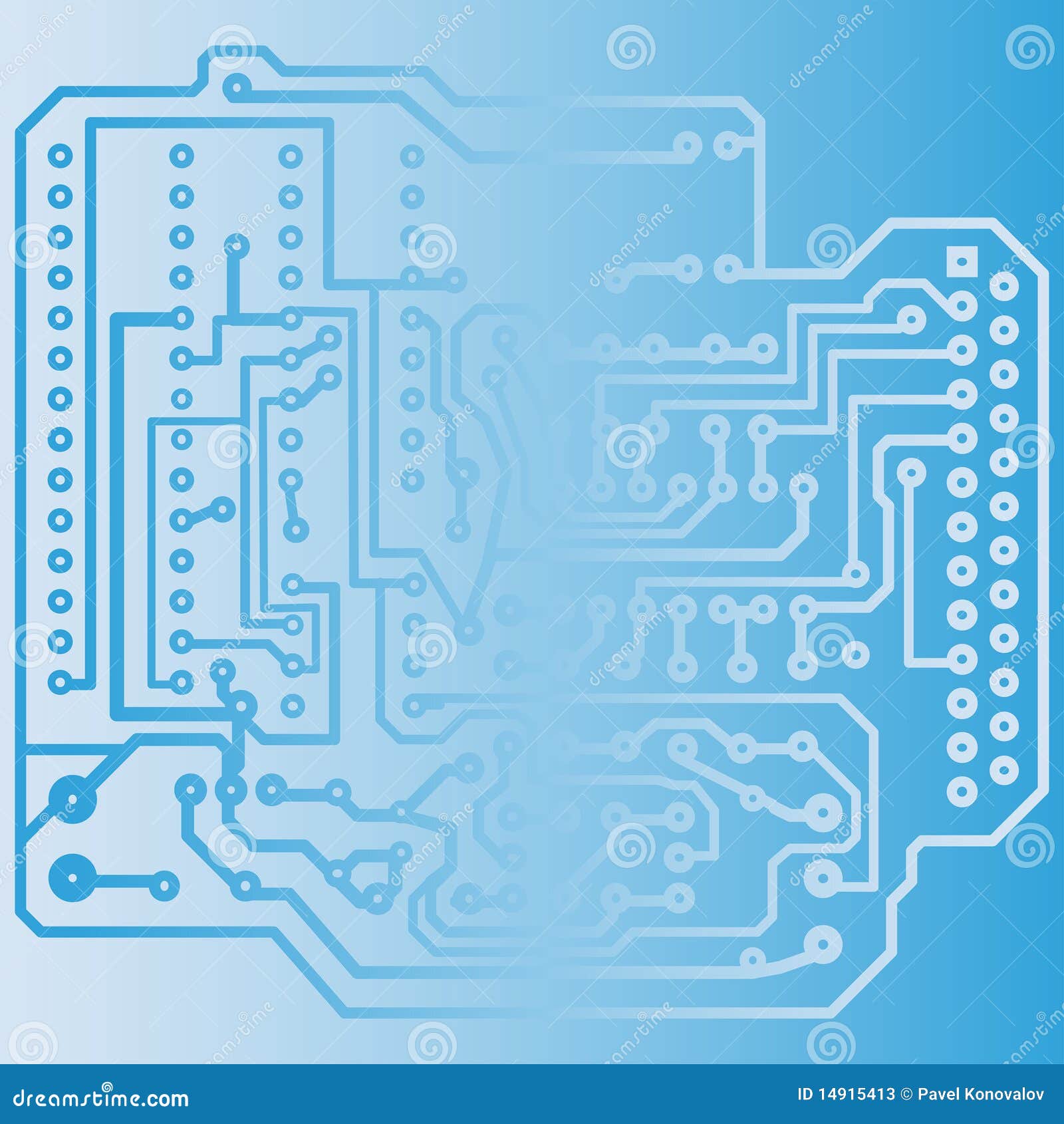 Electrical scheme stock vector. Illustration of computer - 14915413