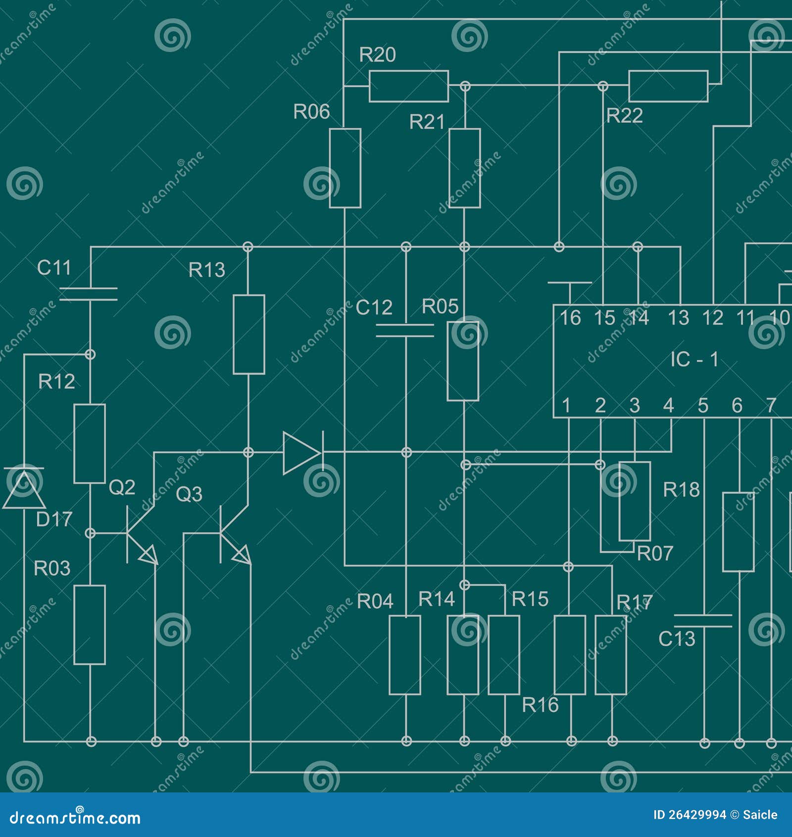 Green Board Electrical Scheme Stock Illustrations – 327 Green Board ...