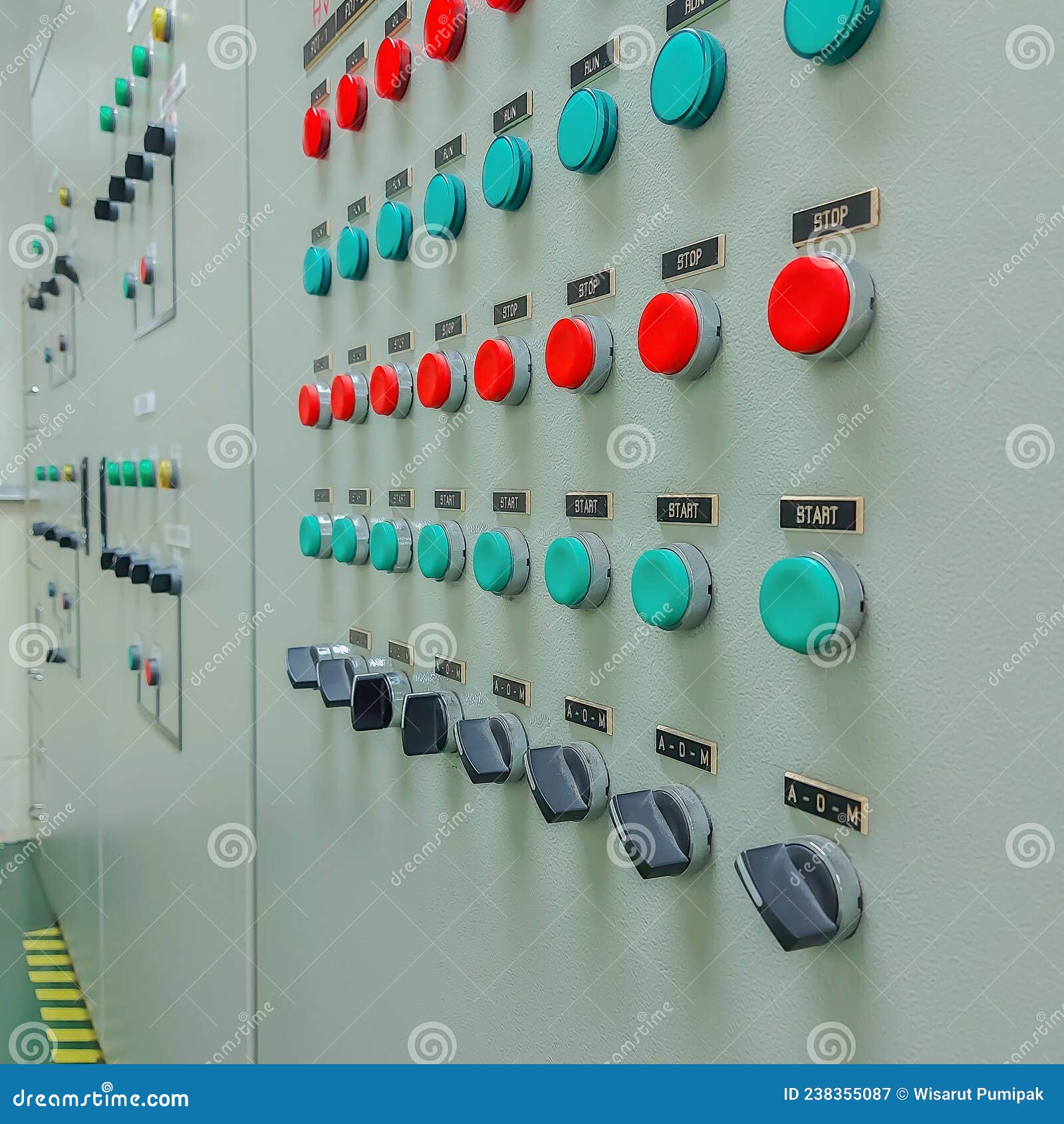 Electrical Selector Switch,button Switch Stock Image - Image of blurred ...