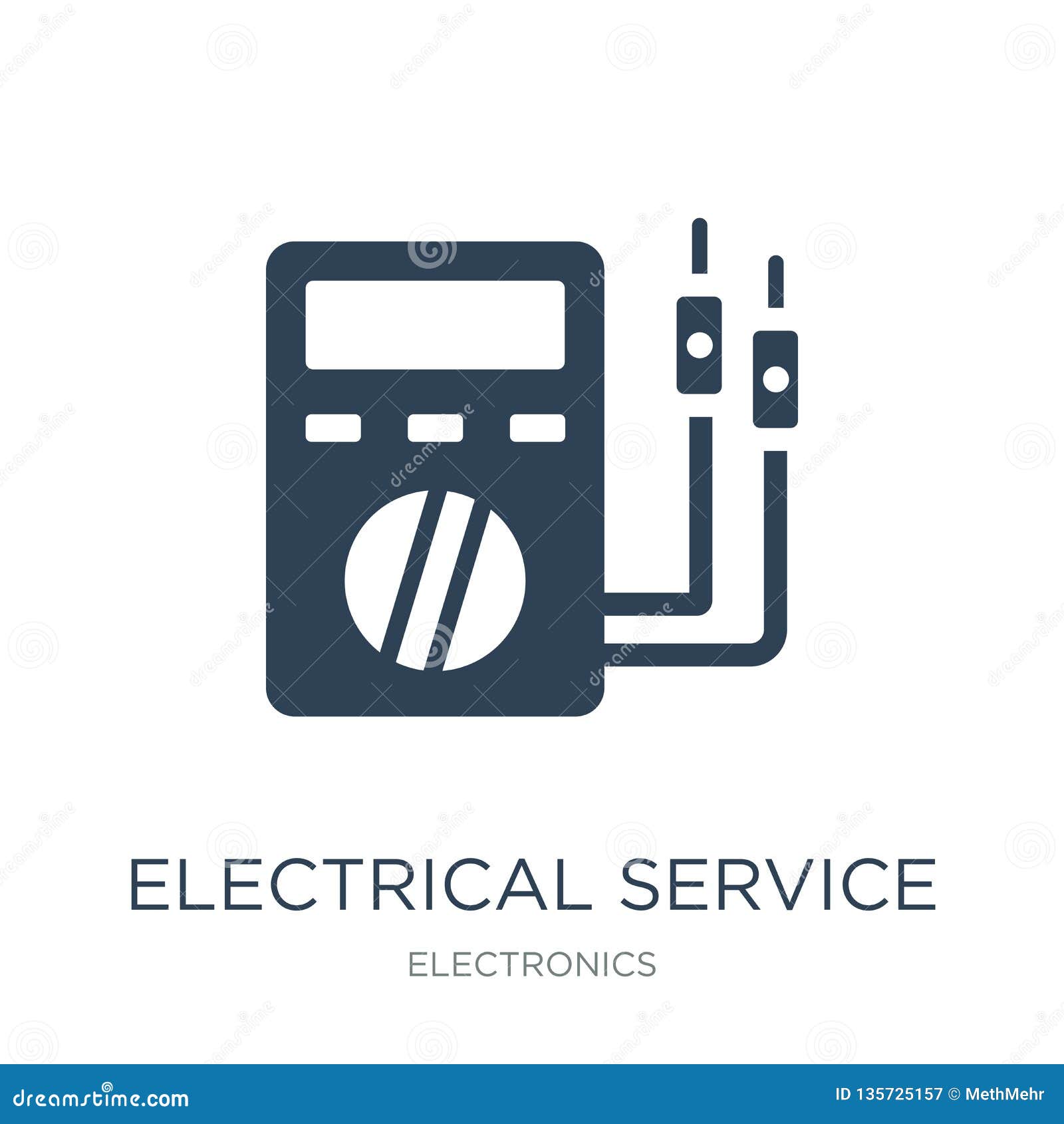 Electrical Service Icon In Trendy Design Style. Electrical Service Icon ...