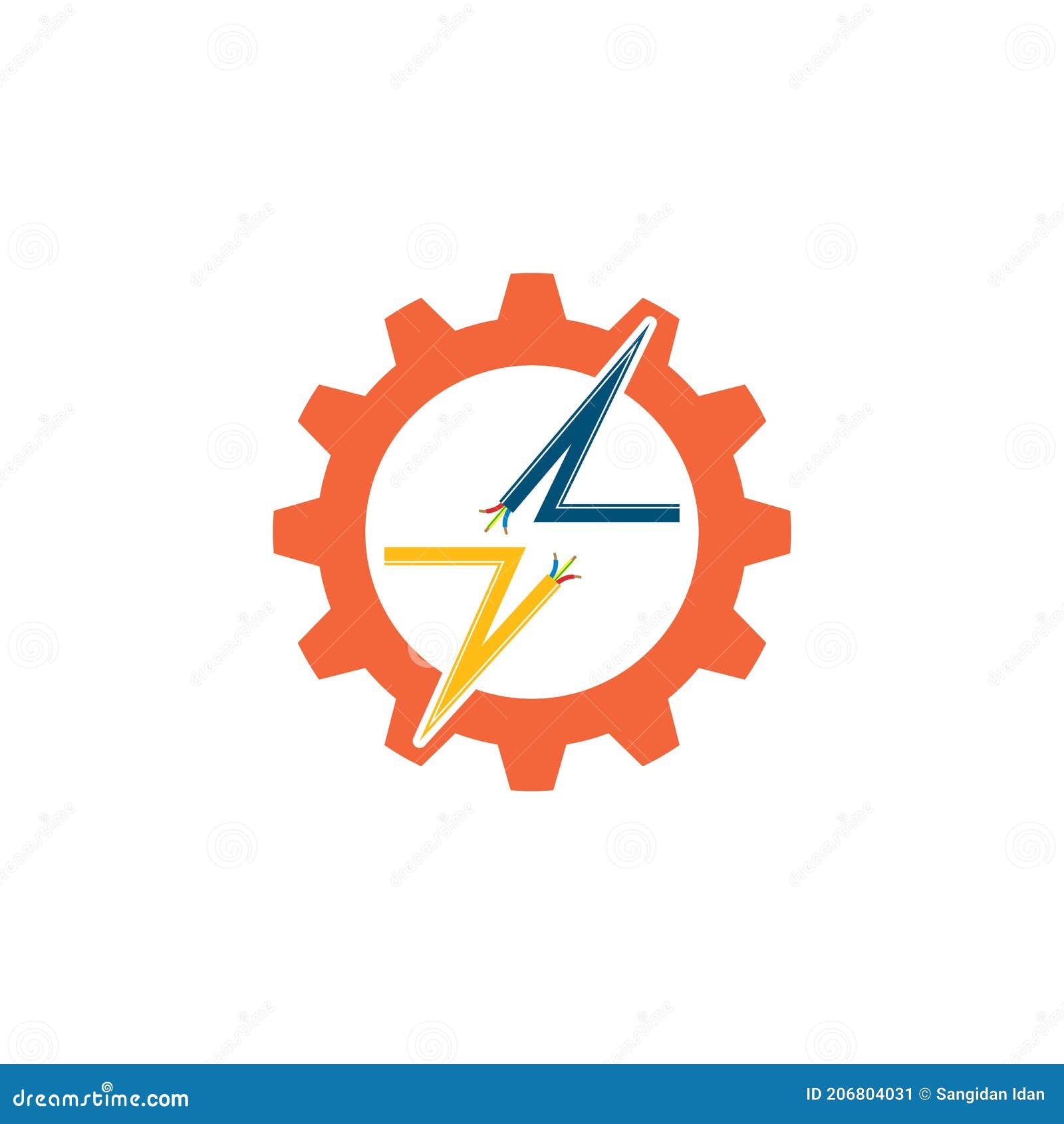 Electrical Service and Installation Icon Vector Design Stock Vector ...