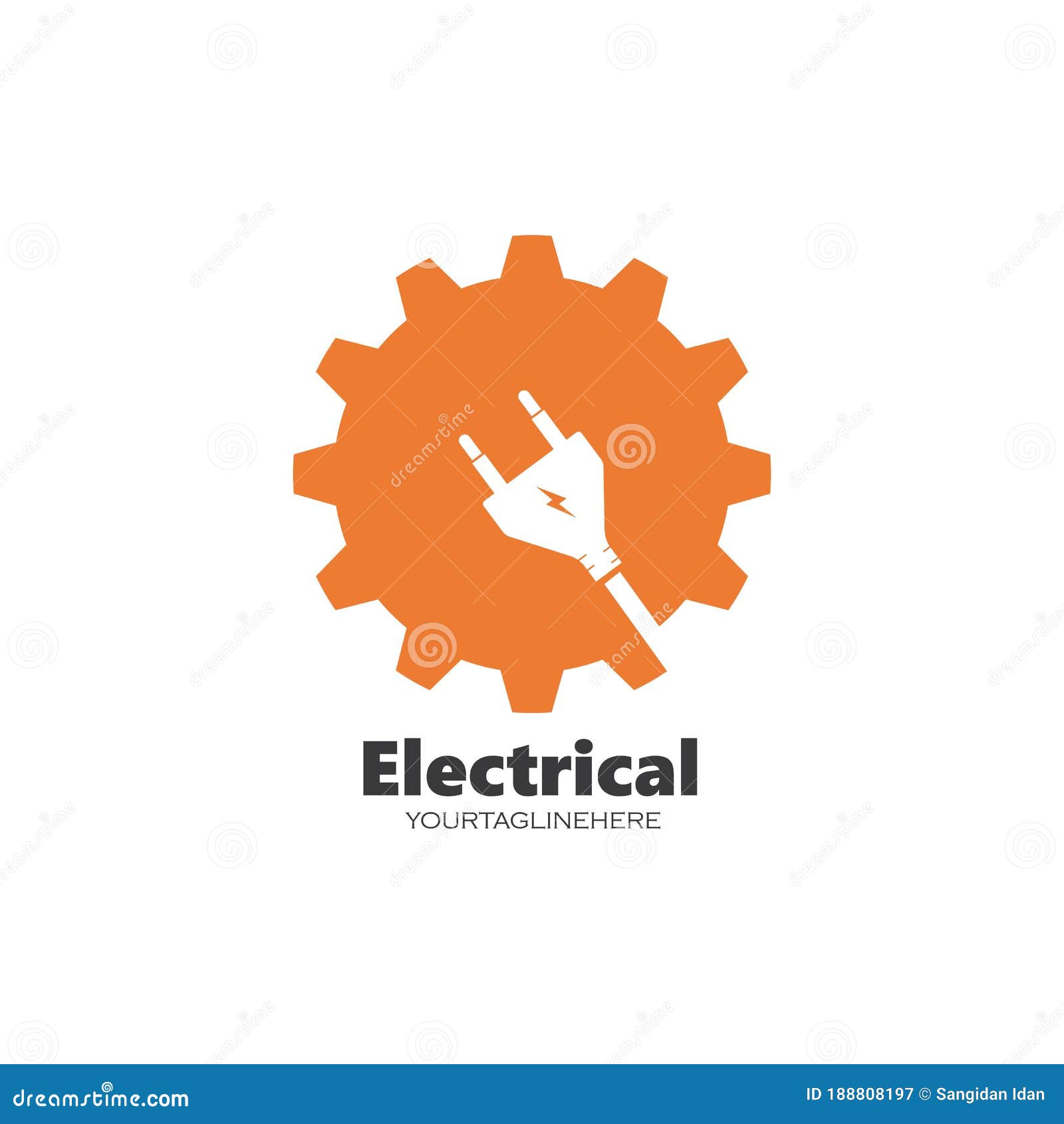 Electrical Service and Installation Logo Icon Vector Stock Vector ...