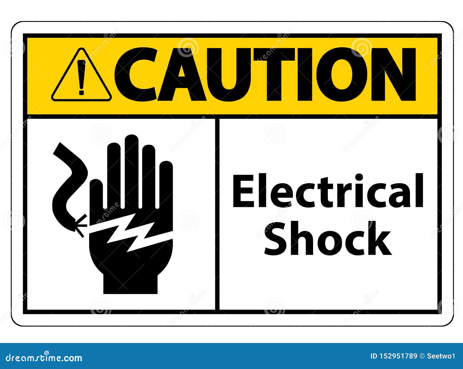 Electrical Shock Electrocution Symbol Sign, Vector Illustration ...