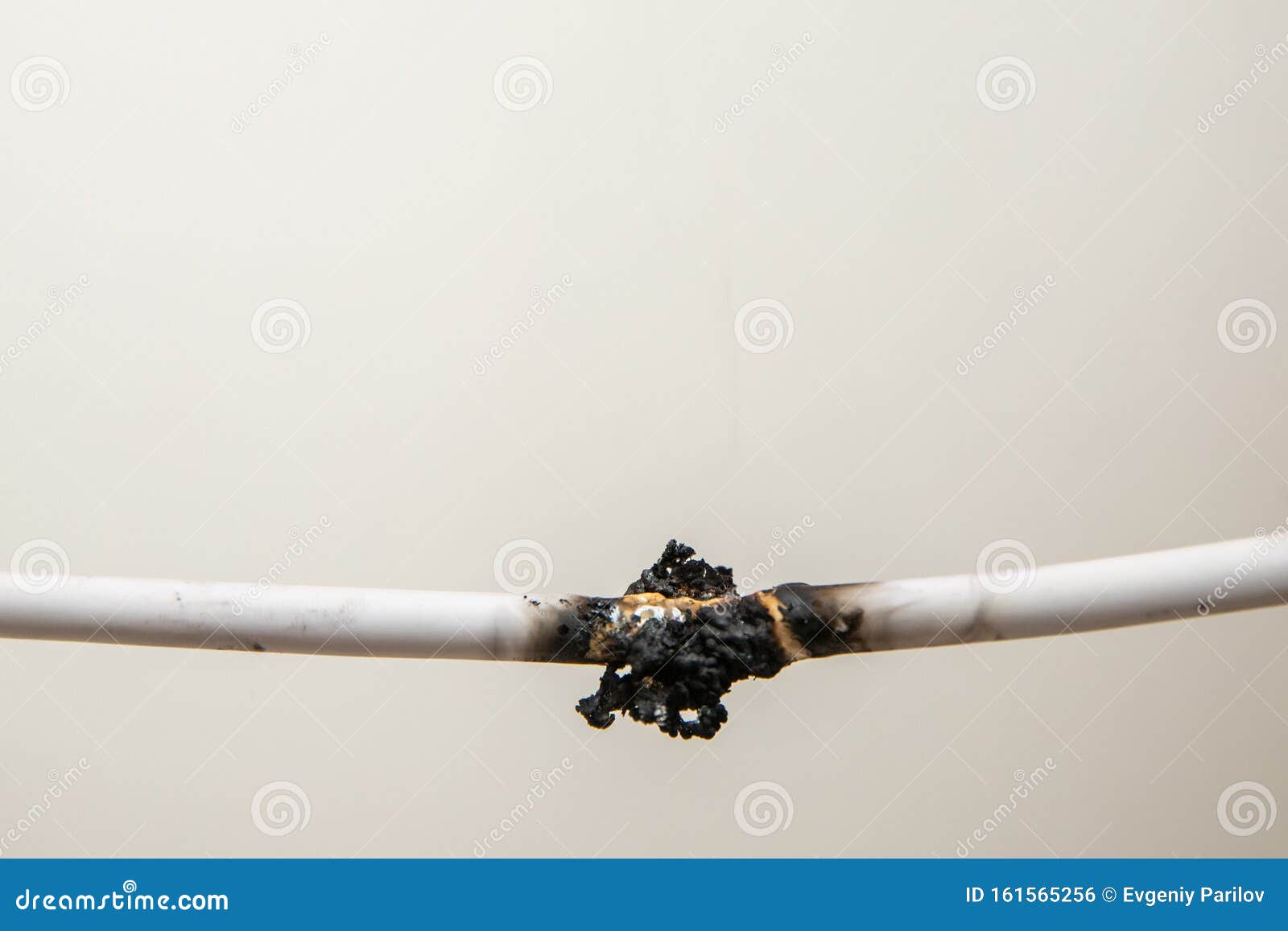 Electrical Short Circuit. Wiring Cable on Fire Flame Stock Photo ...