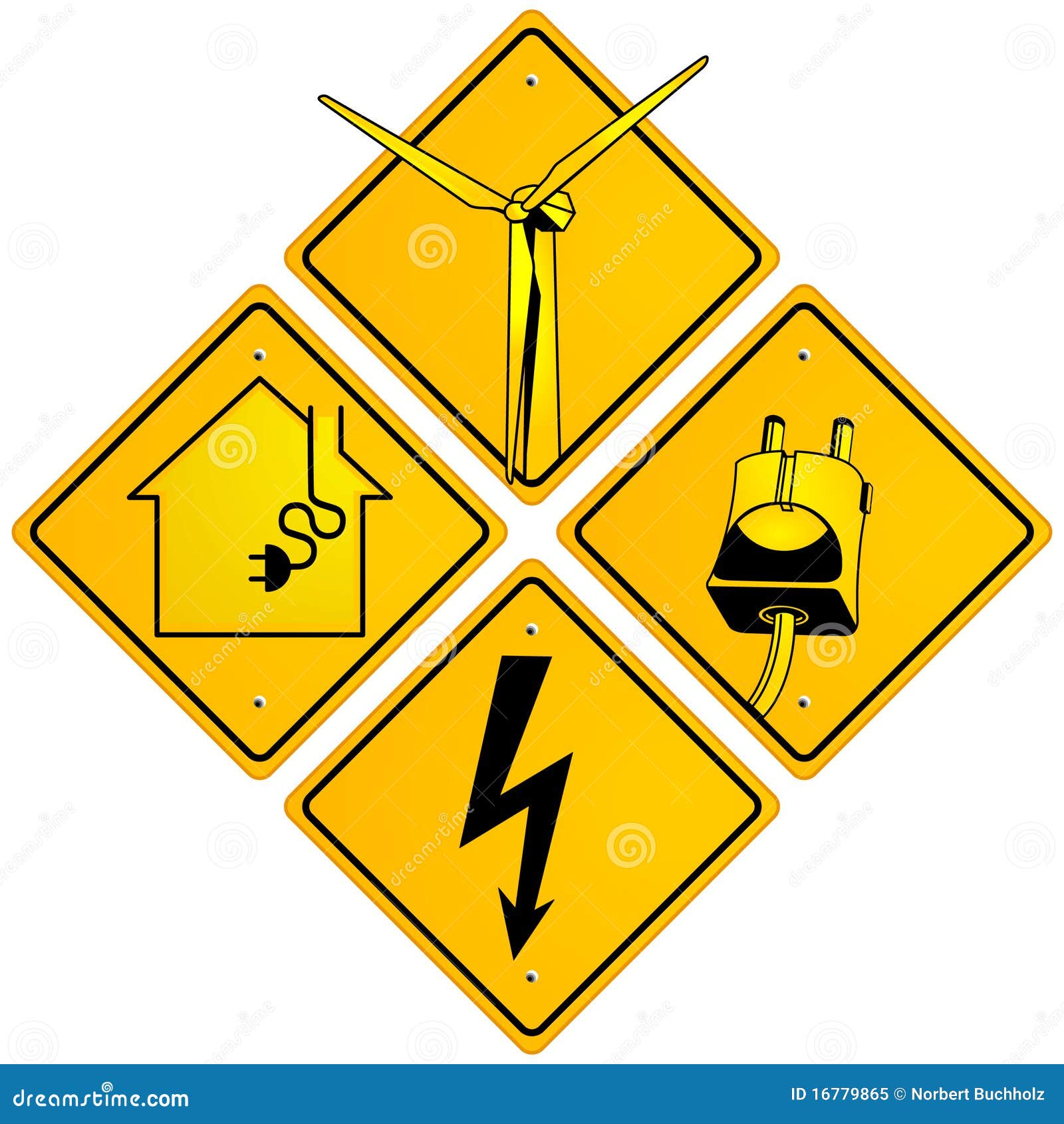 Electrical sign stock vector. Illustration of volt, traffic - 16779865