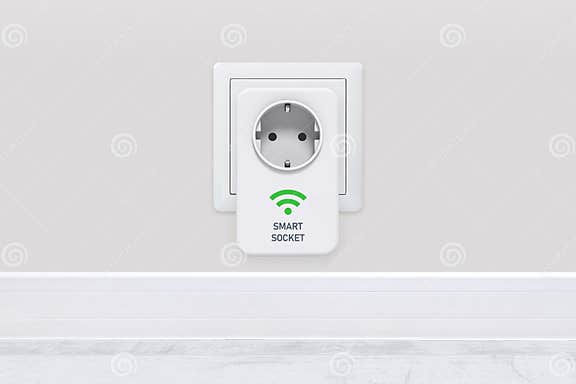 Electrical Smart Socket, Energy Efficiency Stock Image - Image of ...