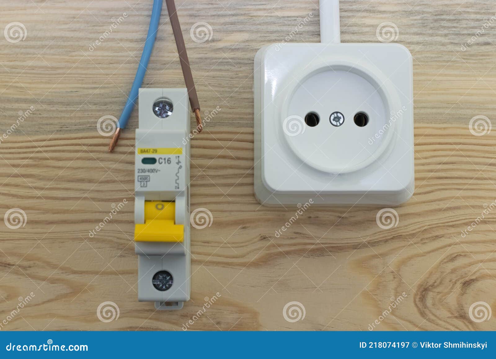 Automatic Switch And Phase Control Relay In The Electrical Cabinet ...