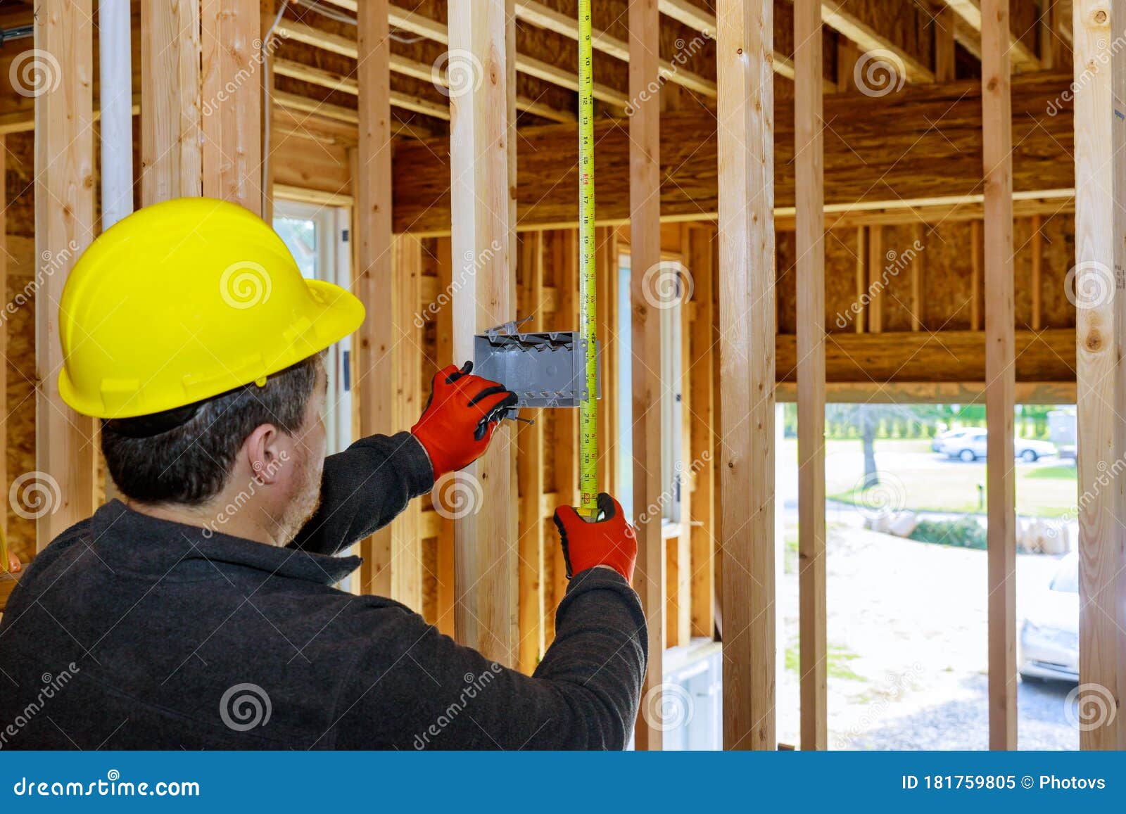 Electrical Socket Boxes Inside Frame House with Basic Electrical Wiring ...