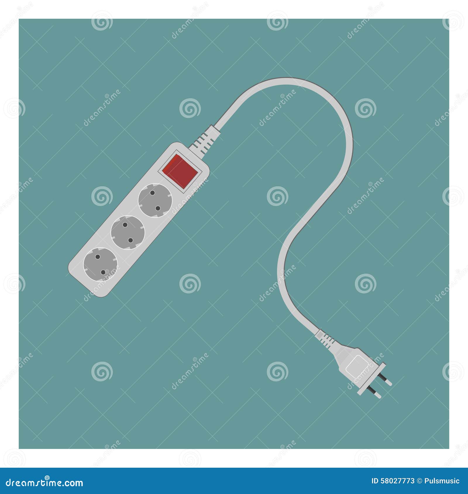 Electrical socket outlet stock vector. Illustration of master - 58027773