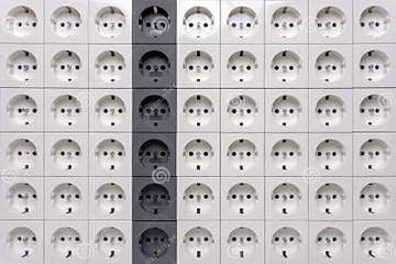 Electrical Socket Outlets Texture Stock Image - Image of electrical ...