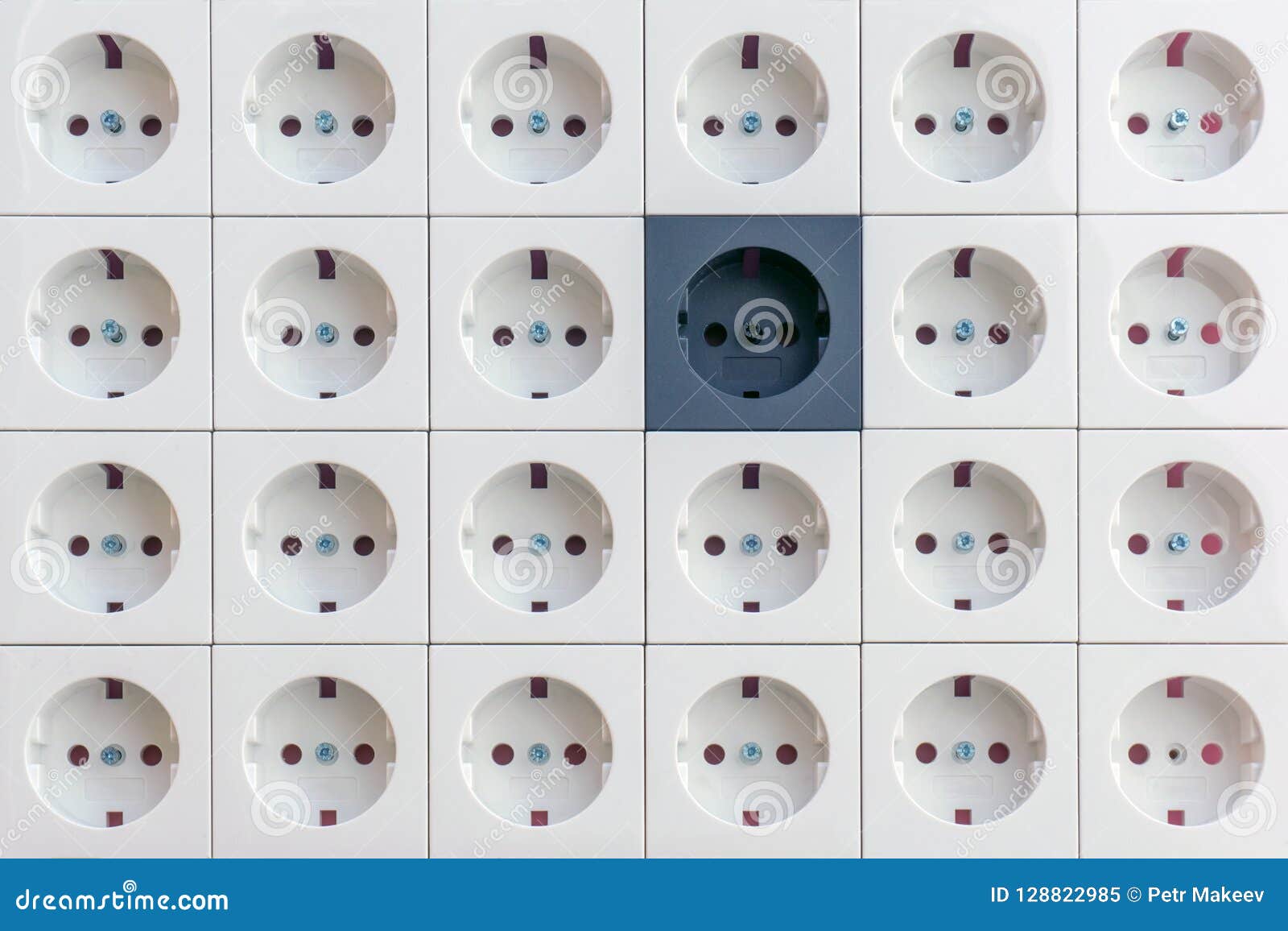 Electrical Socket Outlets Texture Stock Image - Image of horizontal ...