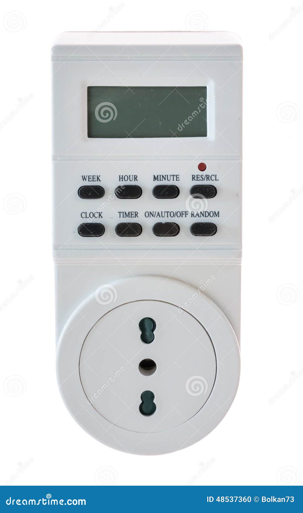 Electrical socket timer stock photo. Image of light, path - 48537360