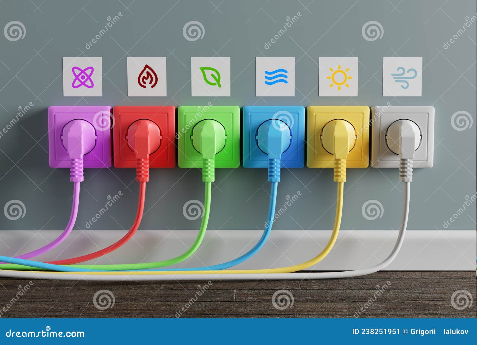 An Electrical Socket in the Wall in the Apartment of the House. Stock ...