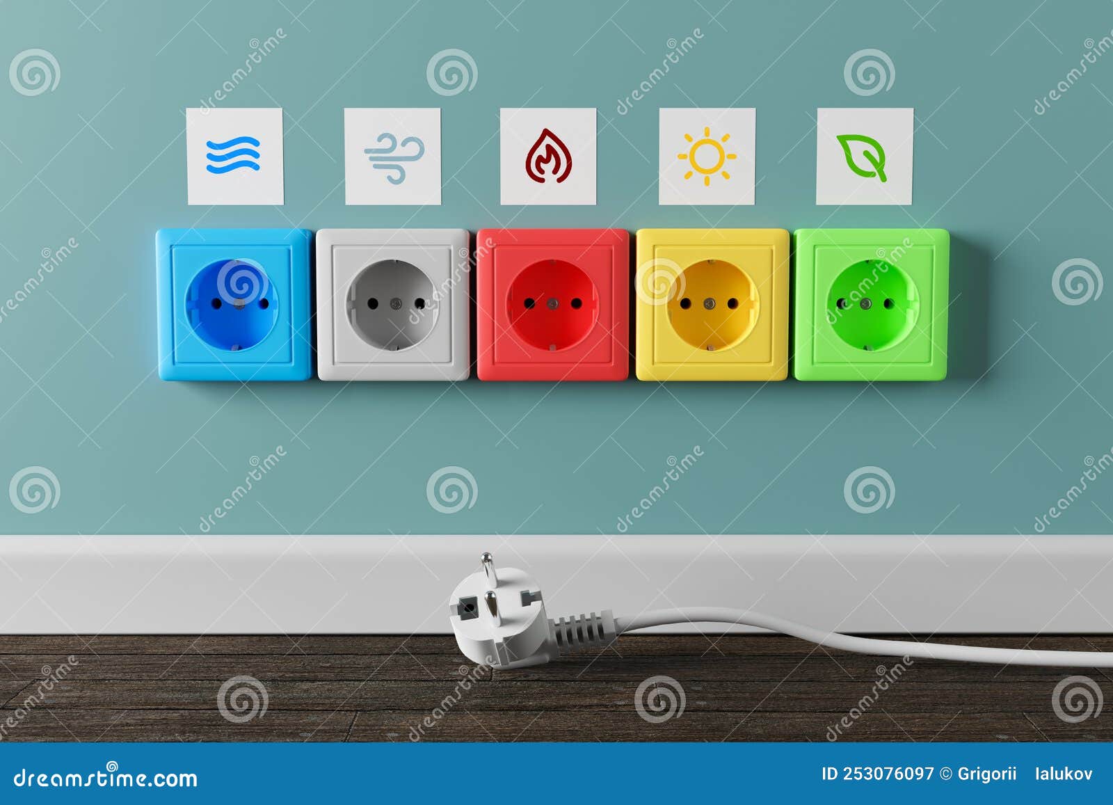 An Electrical Socket in the Wall in the Apartment of the House. Stock ...