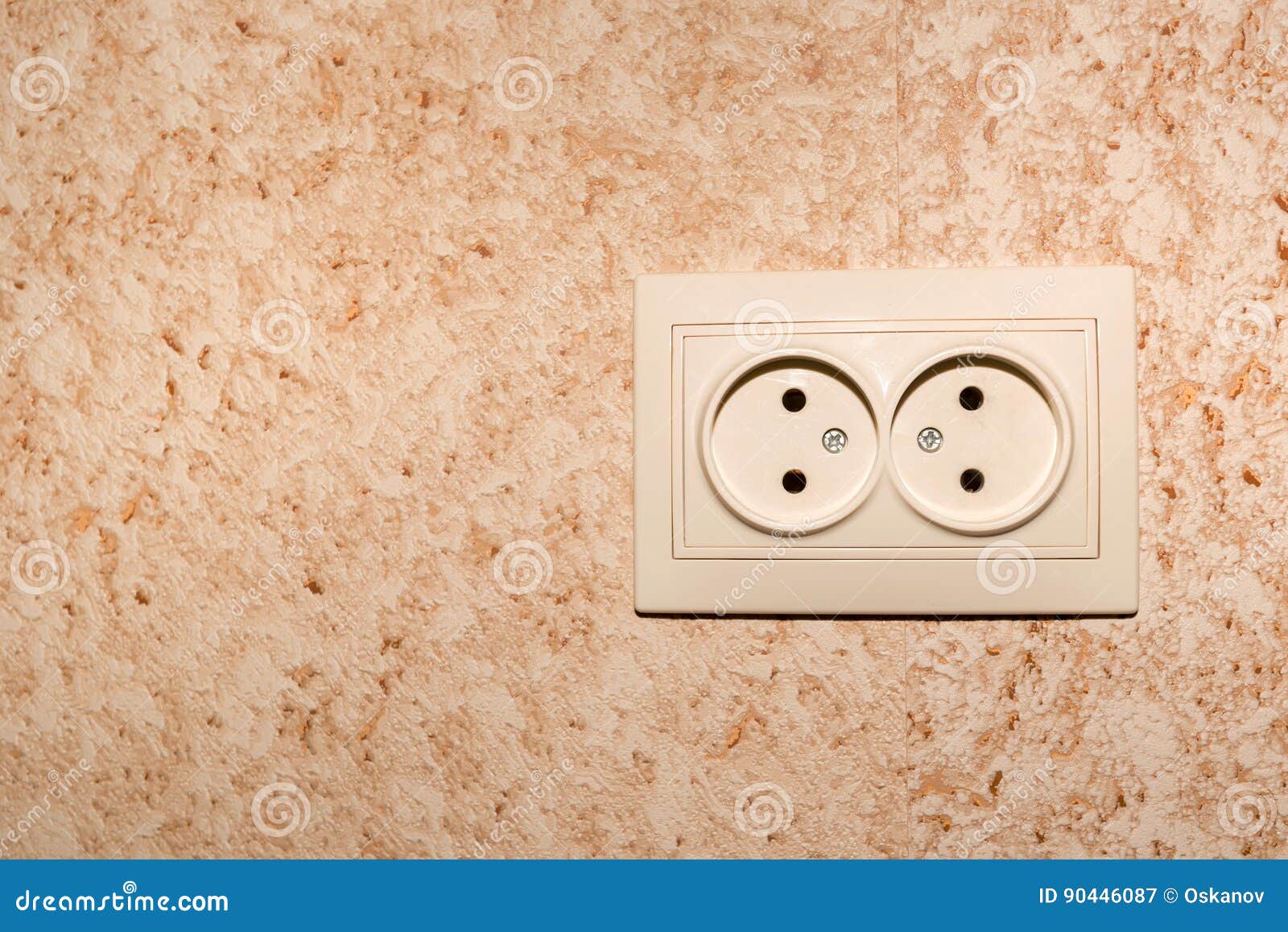 Electrical Socket on a Wall Stock Image - Image of energy, european ...