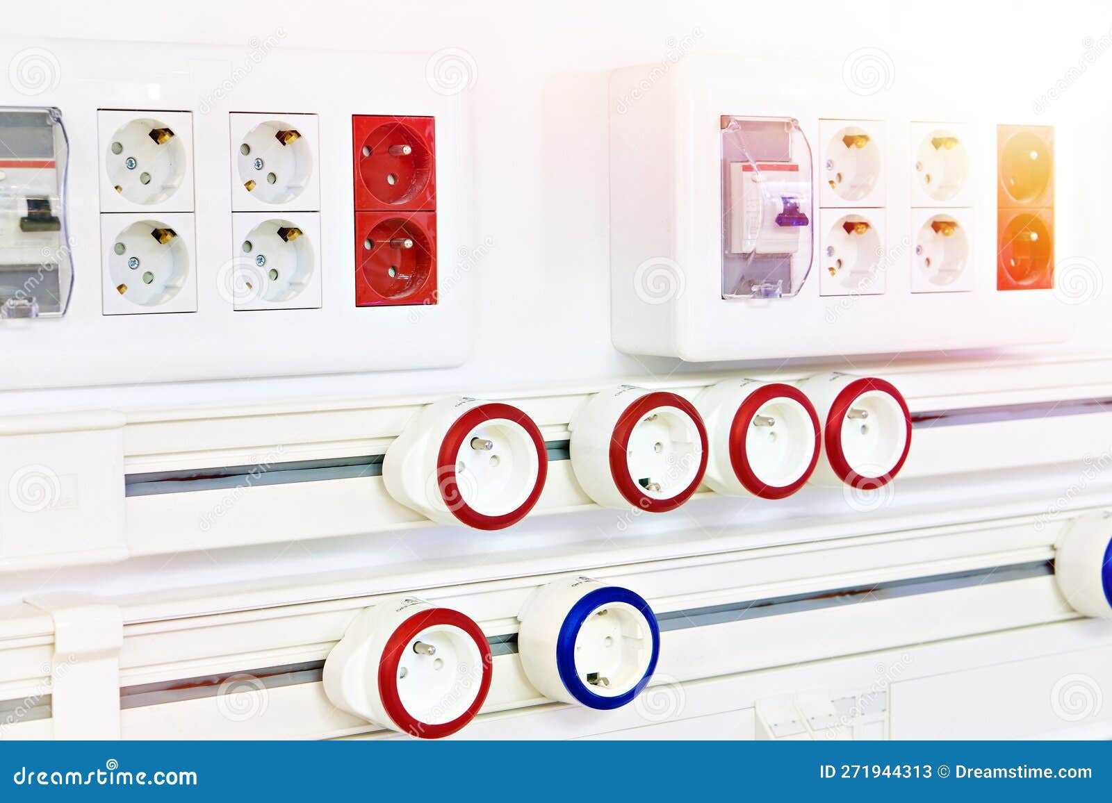 Electrical sockets stock image. Image of electricity - 271944313