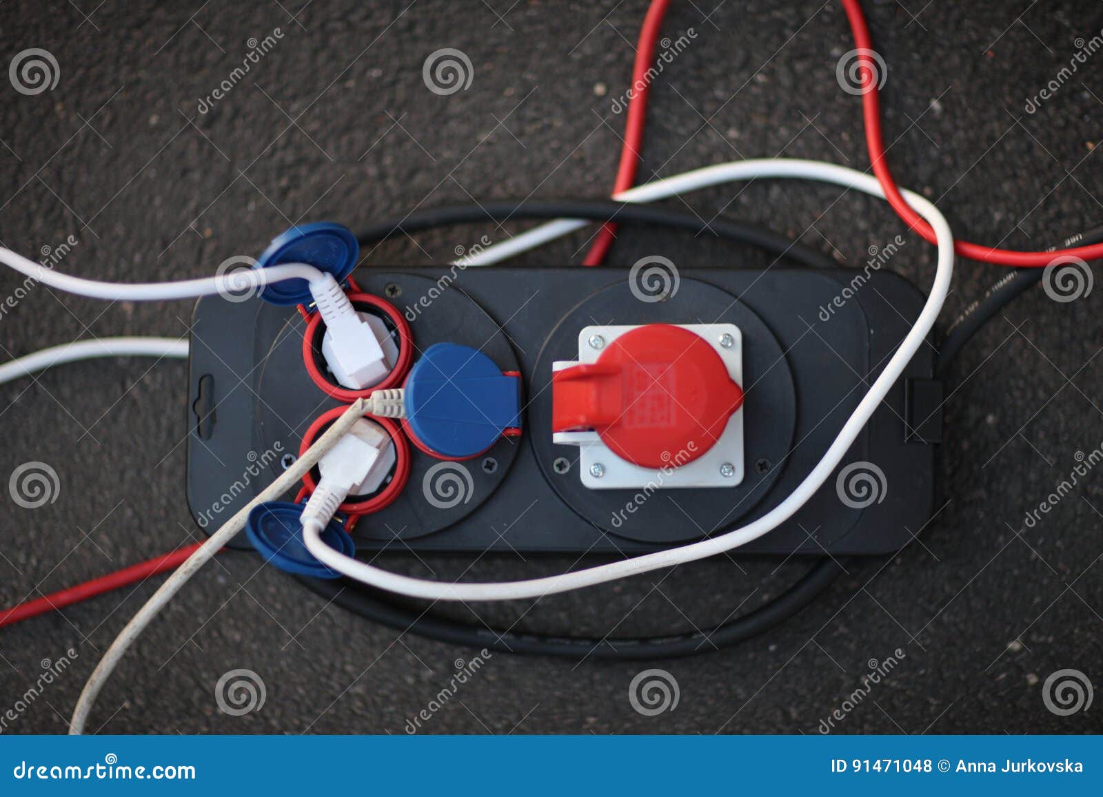 Electrical sockets stock photo. Image of plugged, security - 91471048