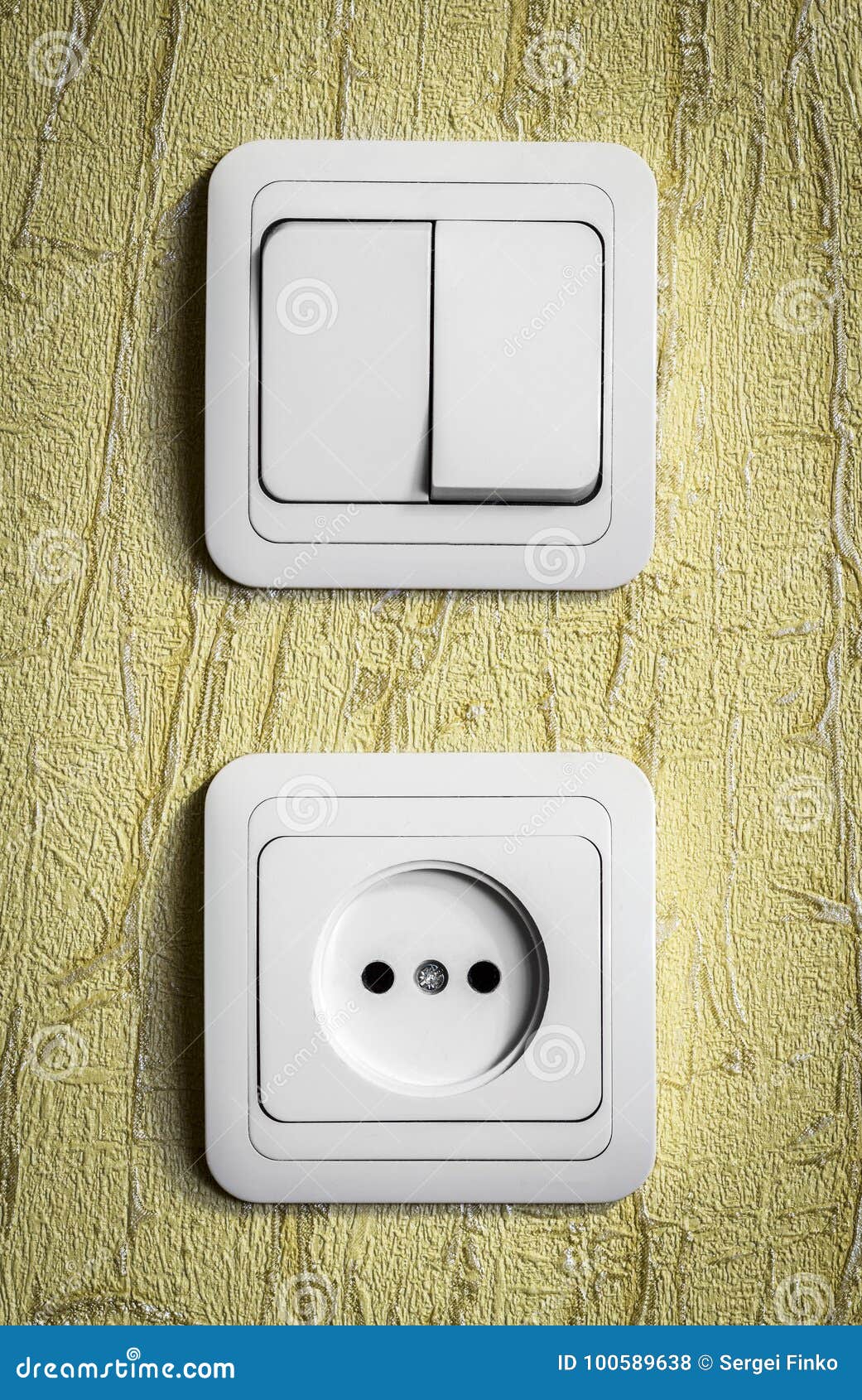 Electrical Sockets and Switches Stock Photo - Image of electric ...