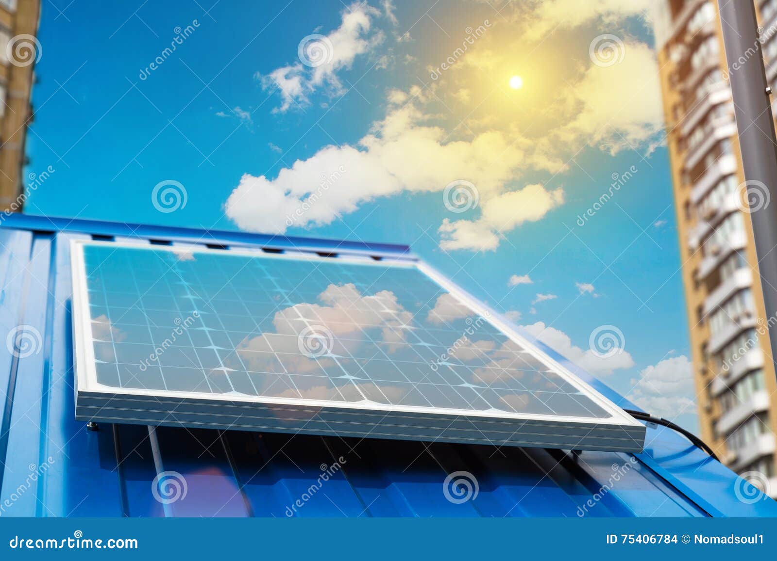 Electrical solar panel stock photo. Image of environmental - 75406784