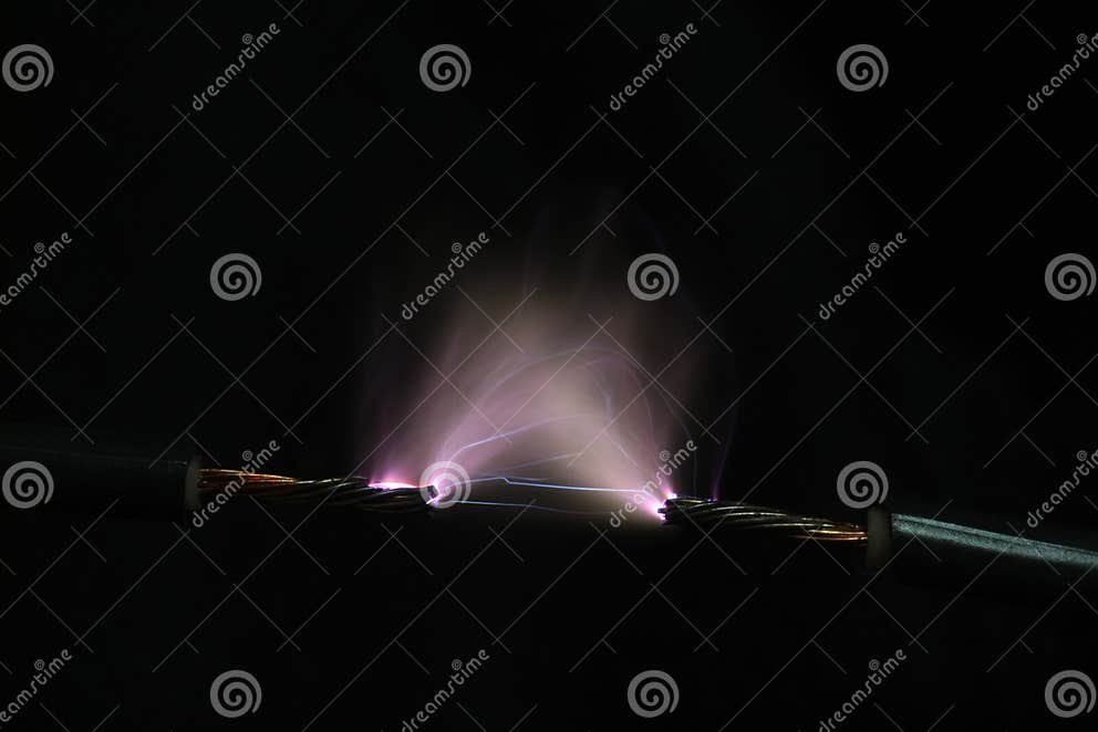 Electrical spark stock photo. Image of curve, electric - 64167786