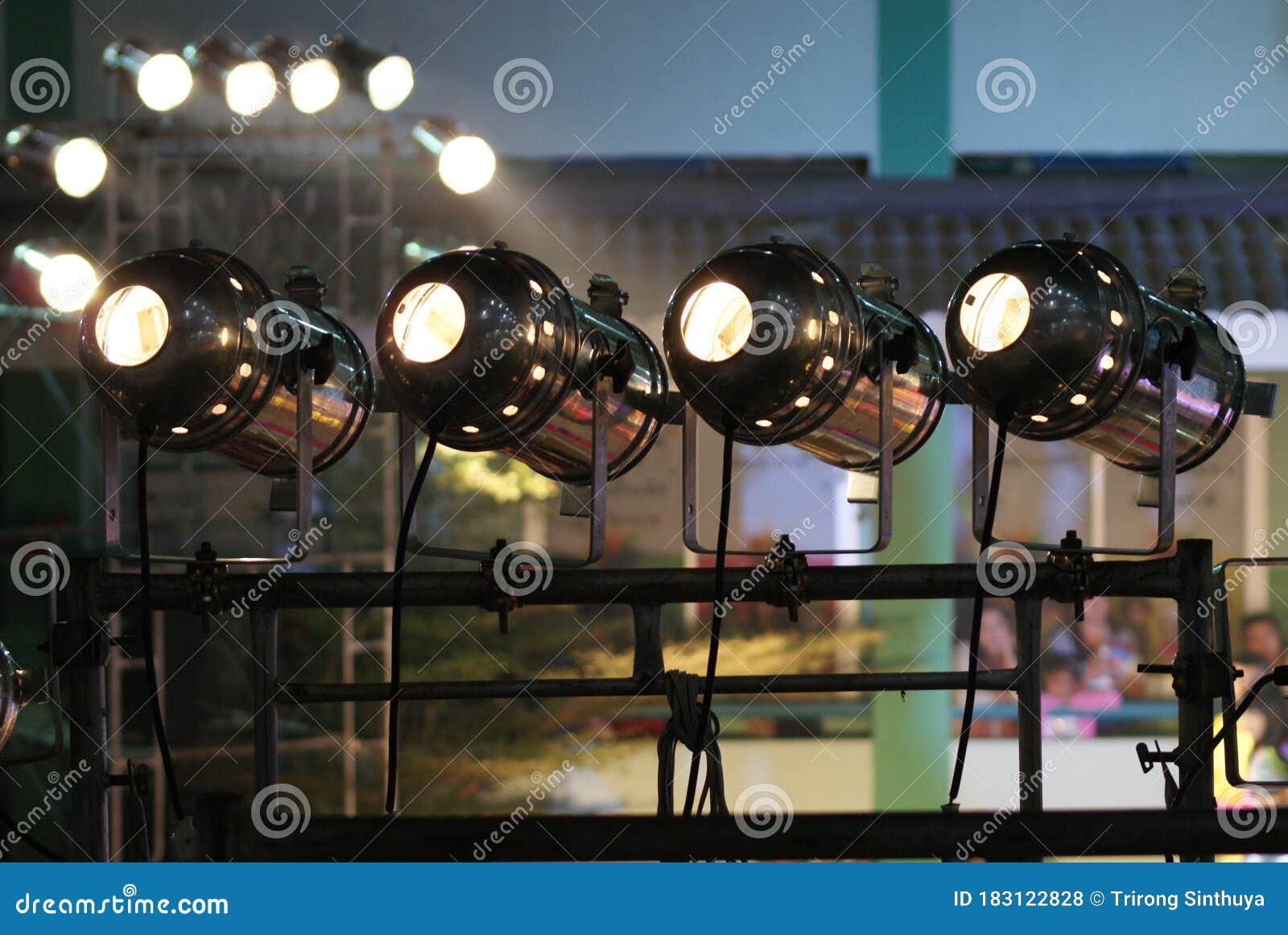 Electrical Spotlight for Party Night Stock Photo - Image of spotlight ...