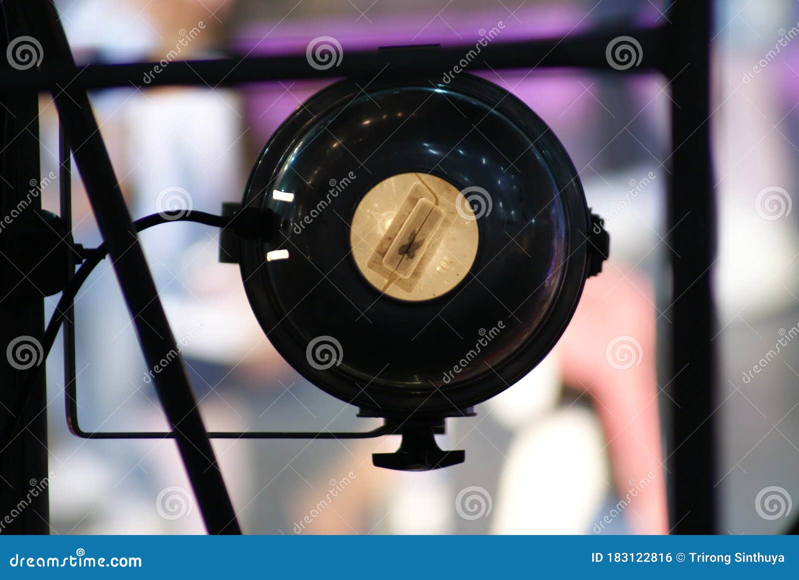 Electrical Spotlight for Party Night Stock Photo - Image of night ...