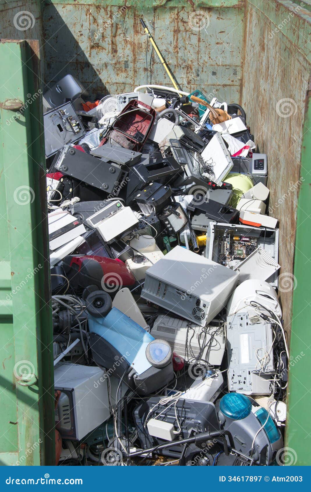 Electrical Stacked for Landfill Stock Image - Image of garbage ...