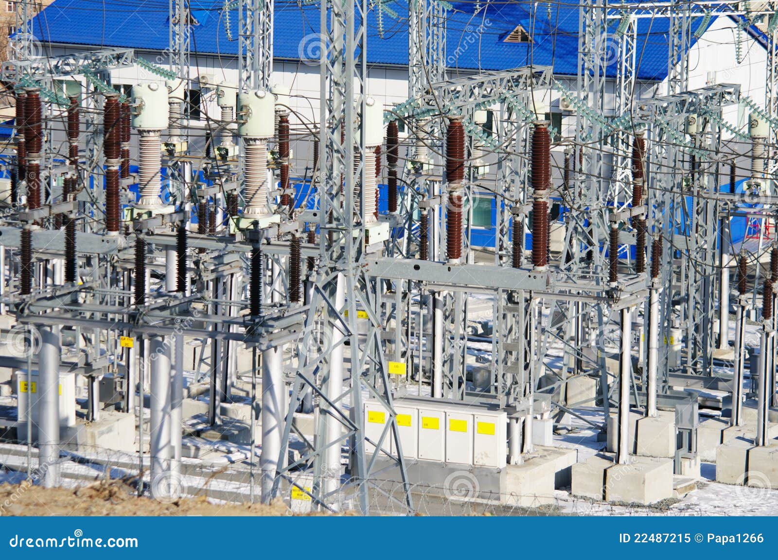 Electrical Sub-station stock image. Image of outage, electricity - 22487215