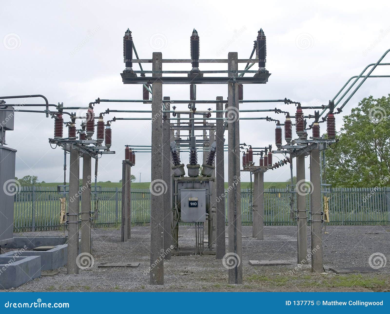Electrical Substation stock image. Image of cable, watts - 137775