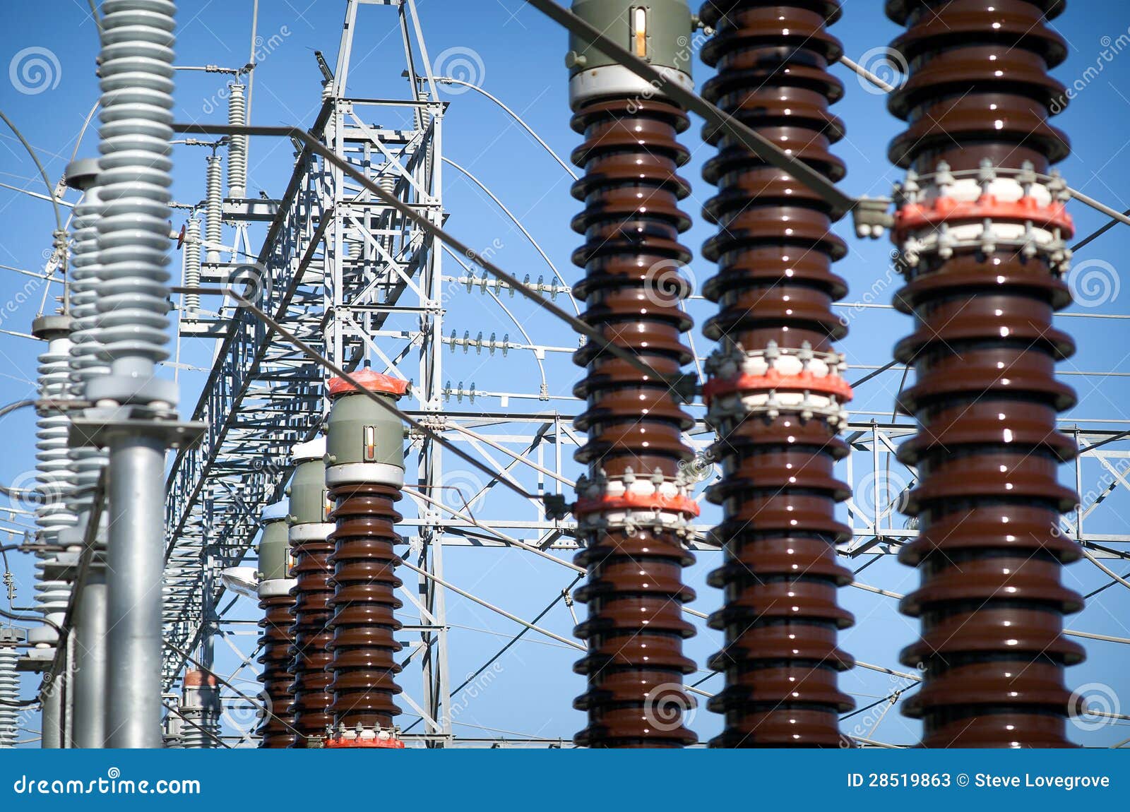 Electrical Substation stock image. Image of highvoltage - 28519863