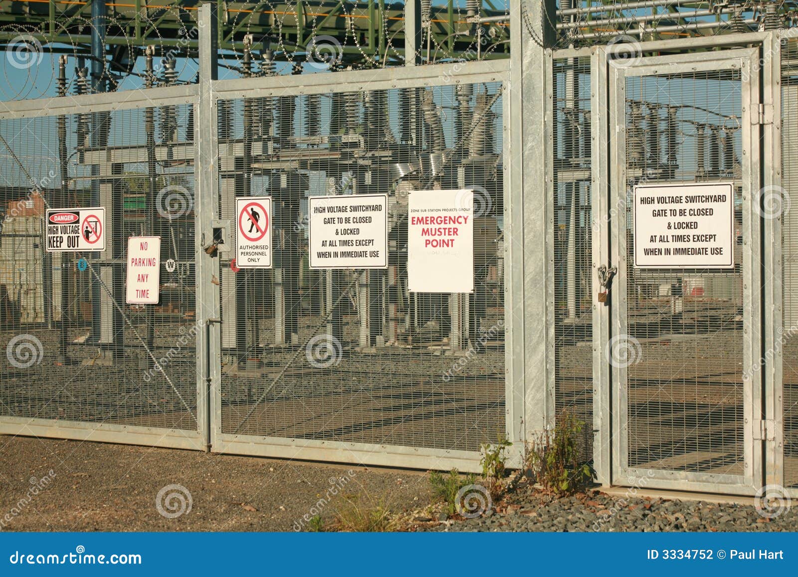 Electrical substation stock photo. Image of factory, conductors - 3334752