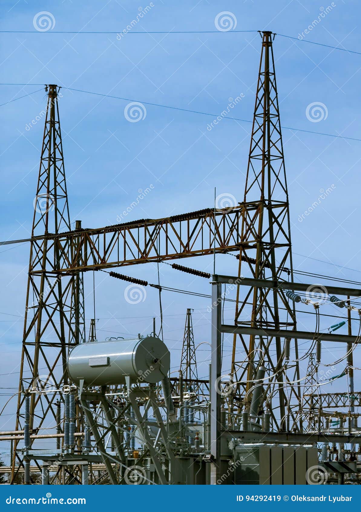 The Electrical Substation stock image. Image of electricity - 94292419