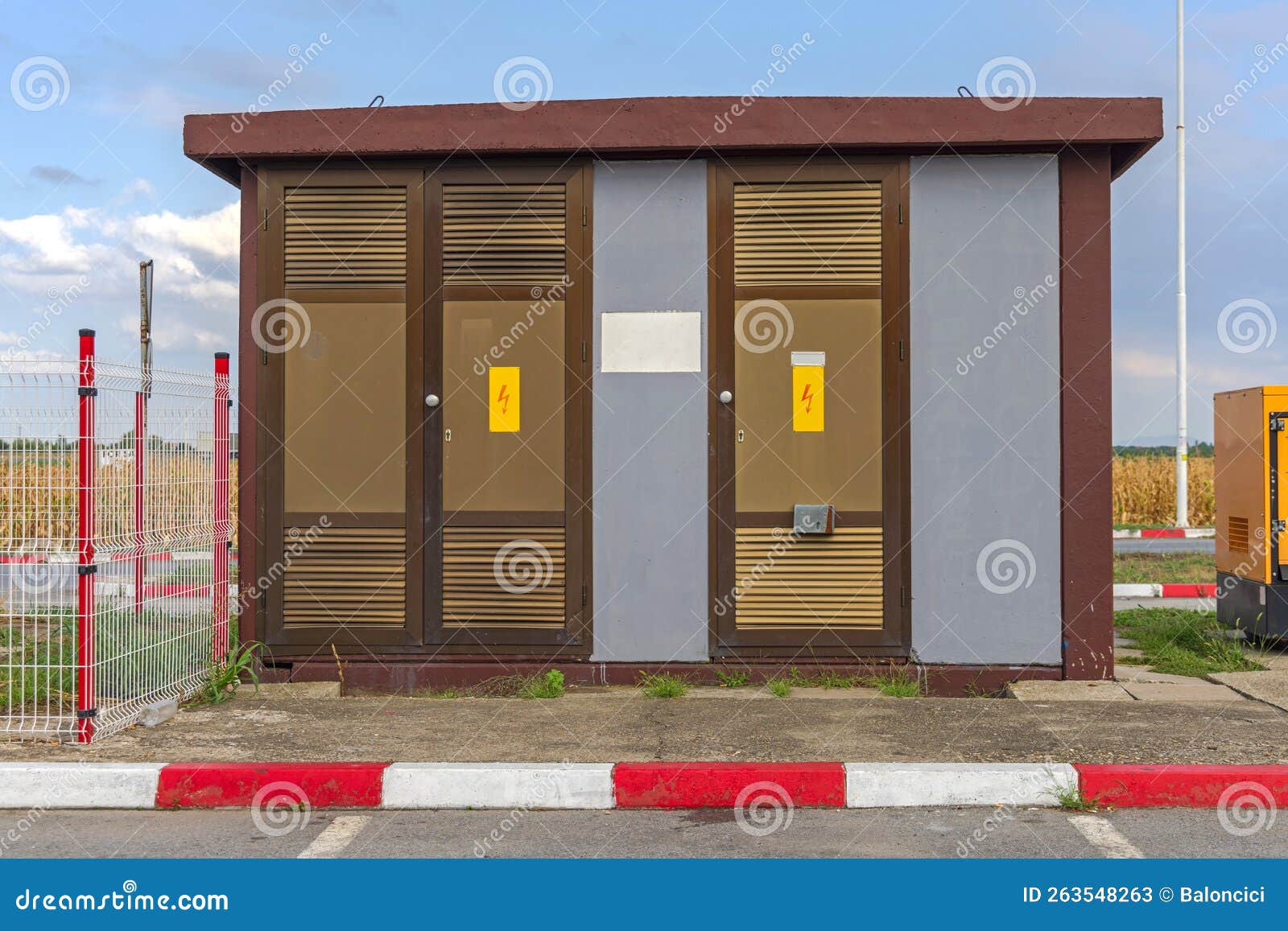 Electrical Substation Distribution Building Stock Image - Image of ...