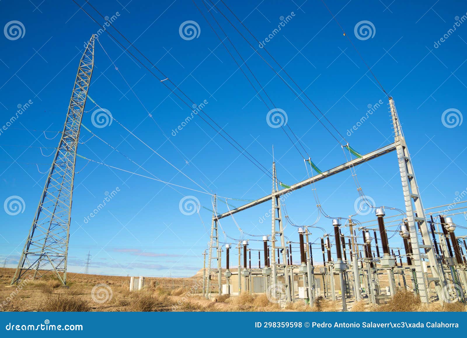Electrical Substation for Energy Distribution Stock Photo - Image of ...