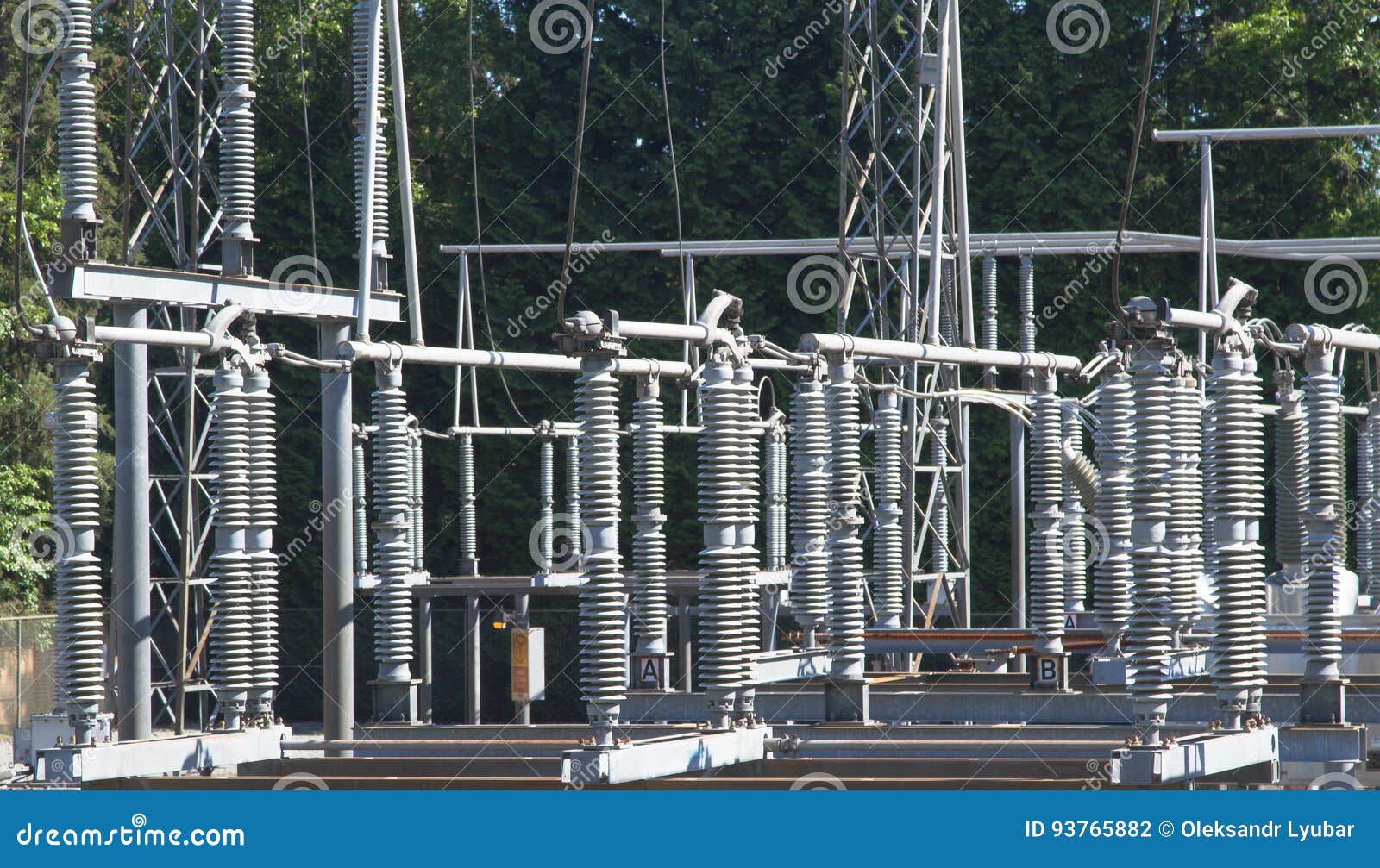 The Electrical Substation stock photo. Image of insulation - 93765882
