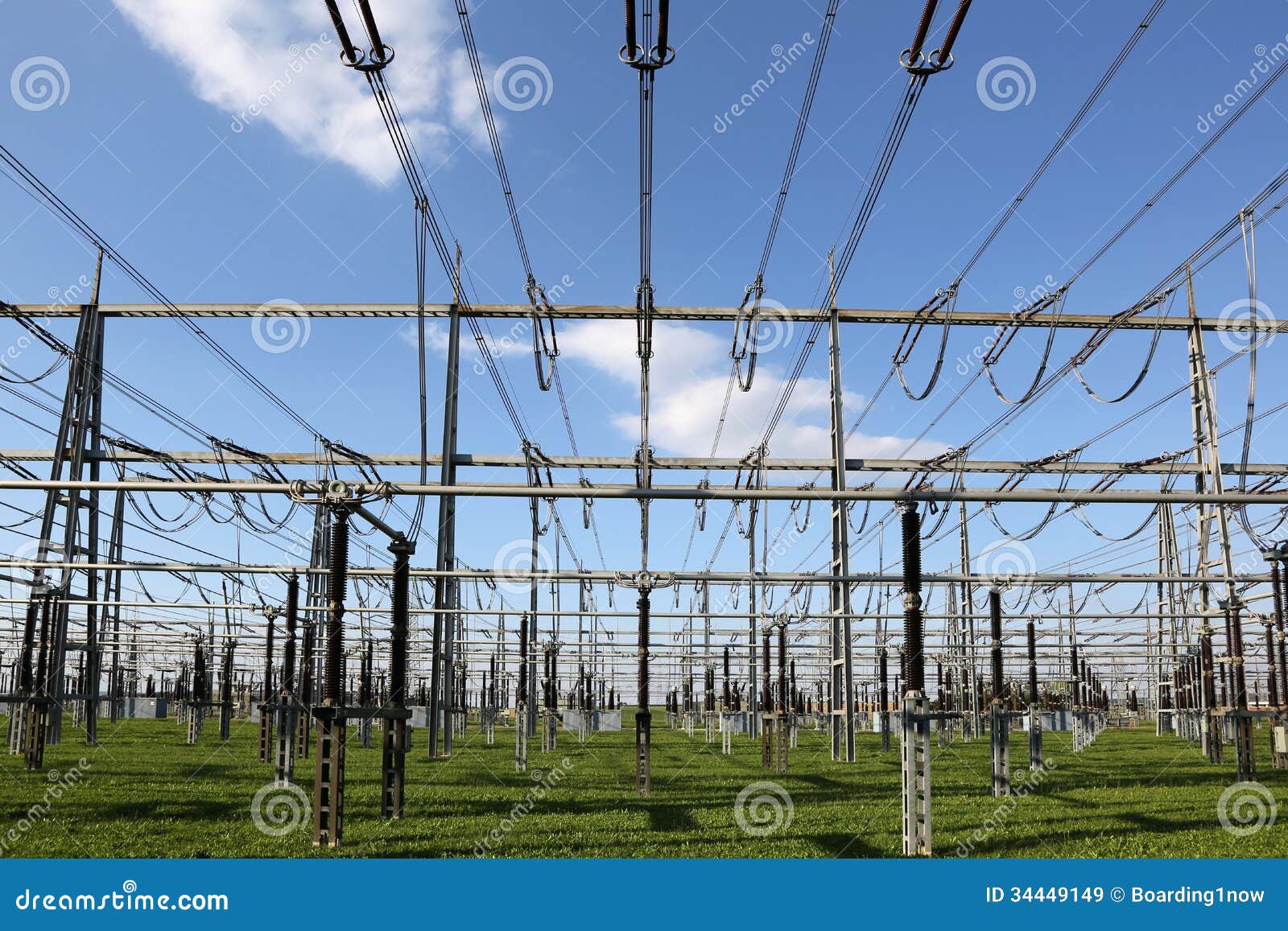 Electrical Substation For Heavy Current With Resistors Royalty-Free ...