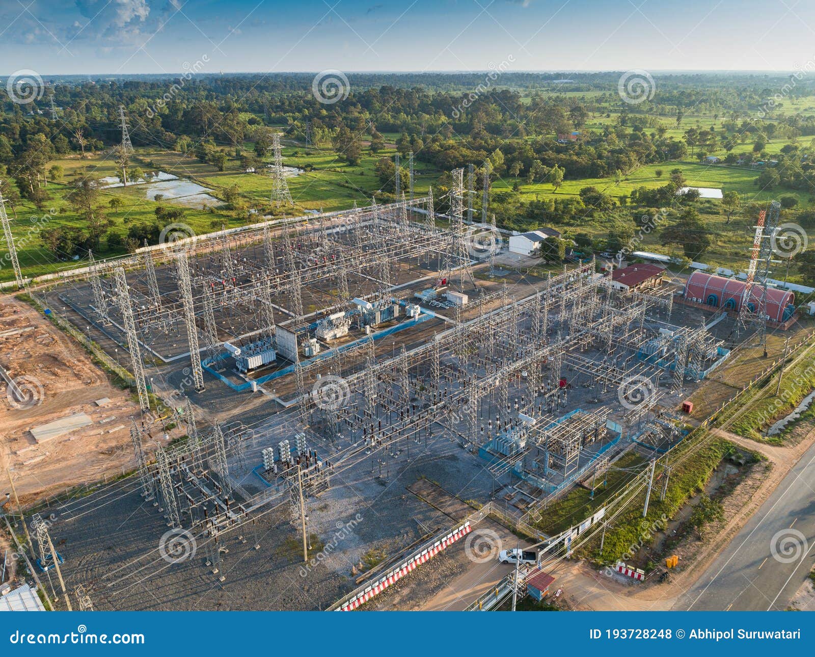 An Electrical Substation for Heavy Current with Resistors. Transformer ...